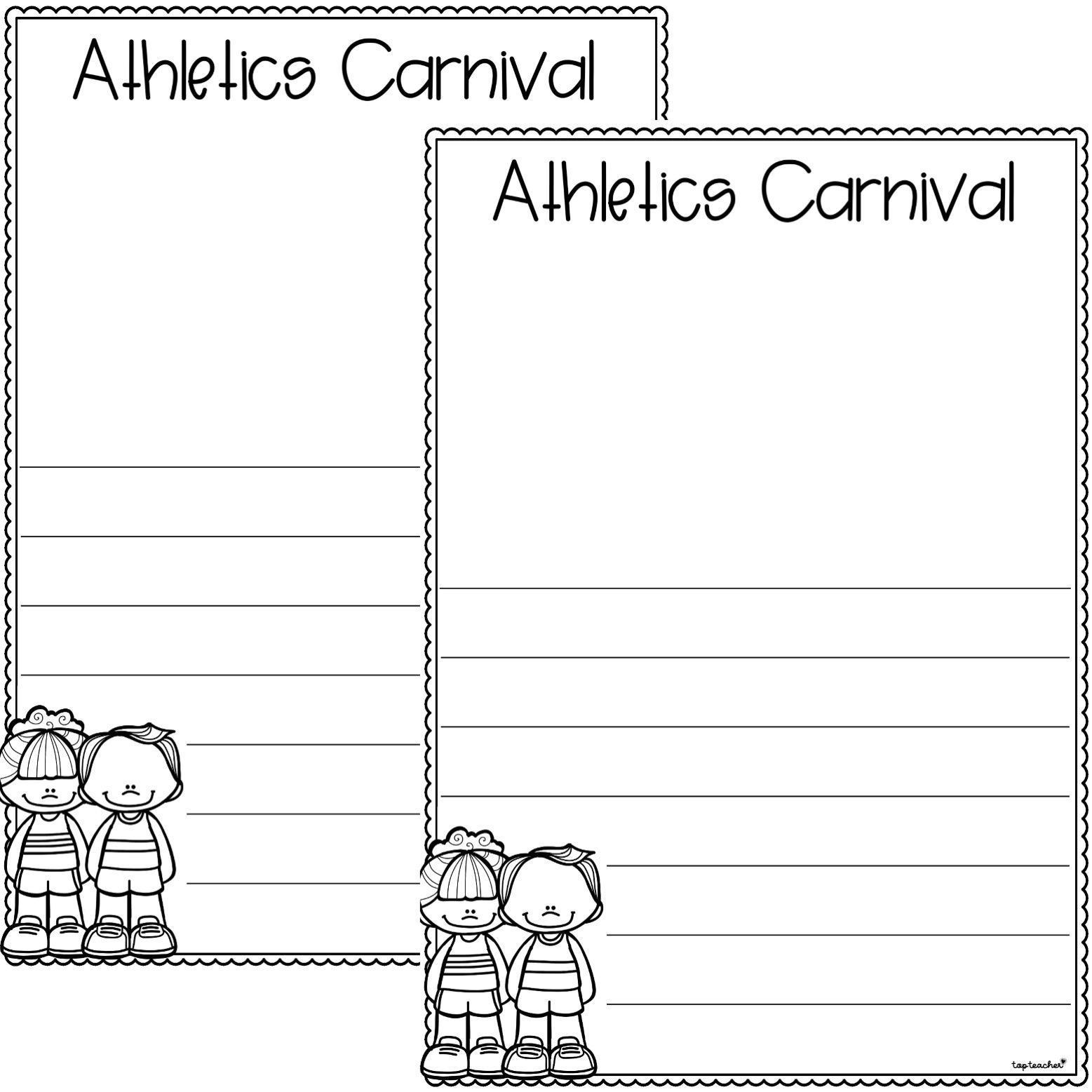Athletics Carnival Writing Response - Top Teacher