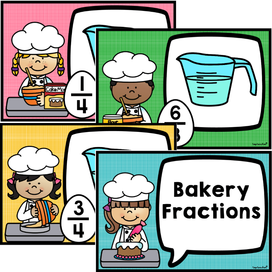 Bakery Fractions Task Cards - Top Teacher