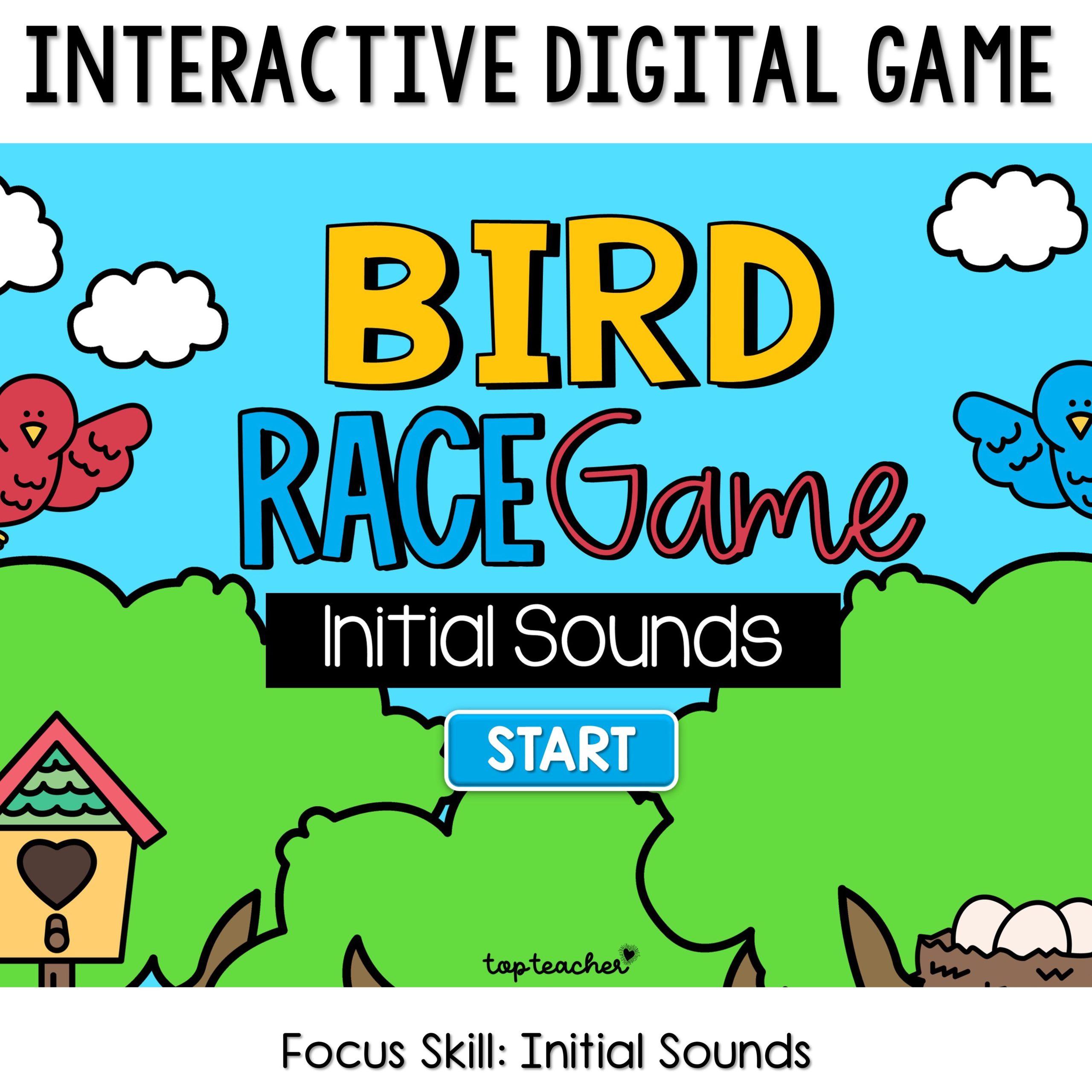 Initial Sounds Bird Race POWERPOINT - Top Teacher
