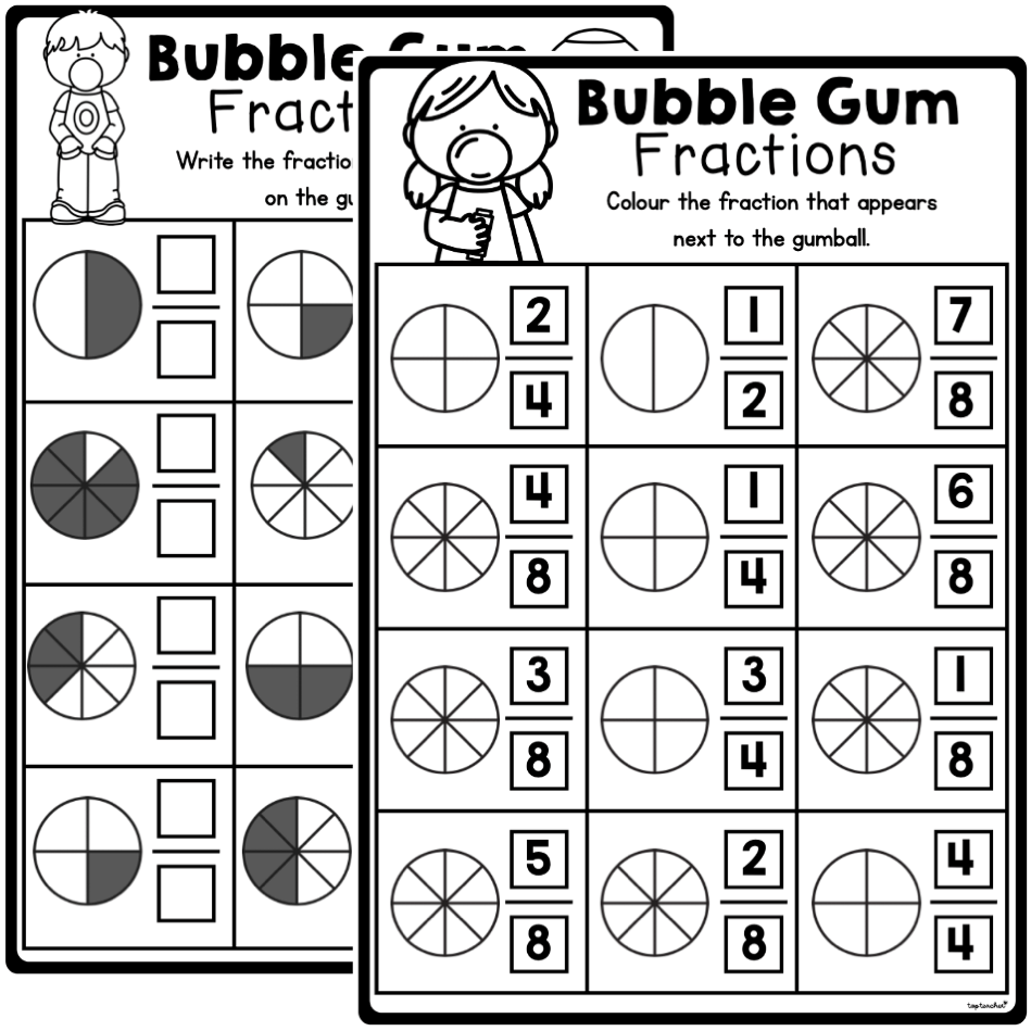 Bubblegum Fractions - Top Teacher