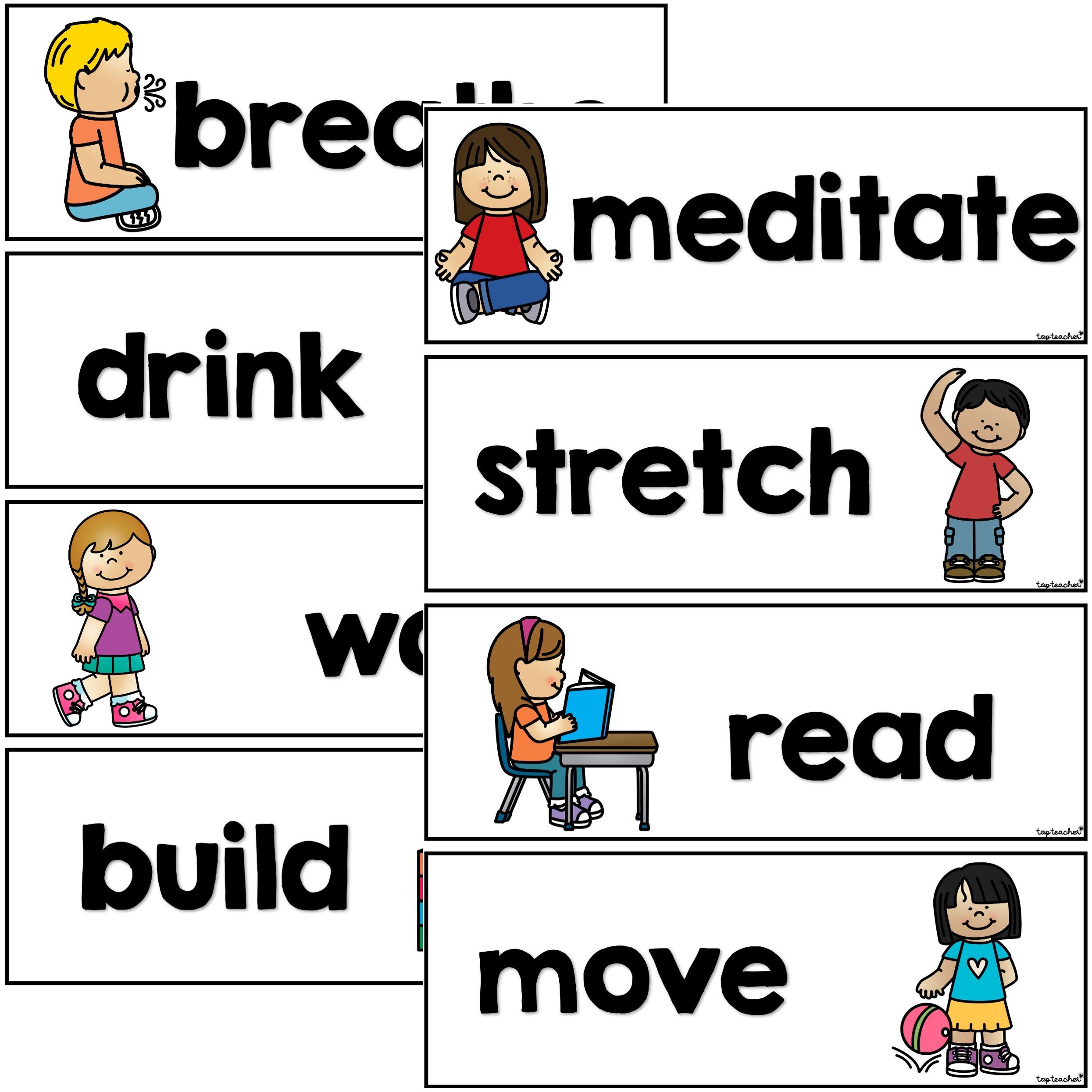 Calm Corner Word Wall Bold - Top Teacher