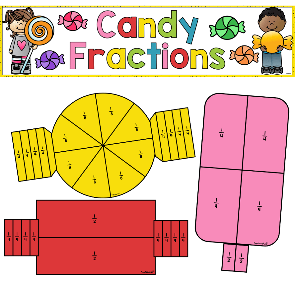 Candy Fractions Craft - Top Teacher