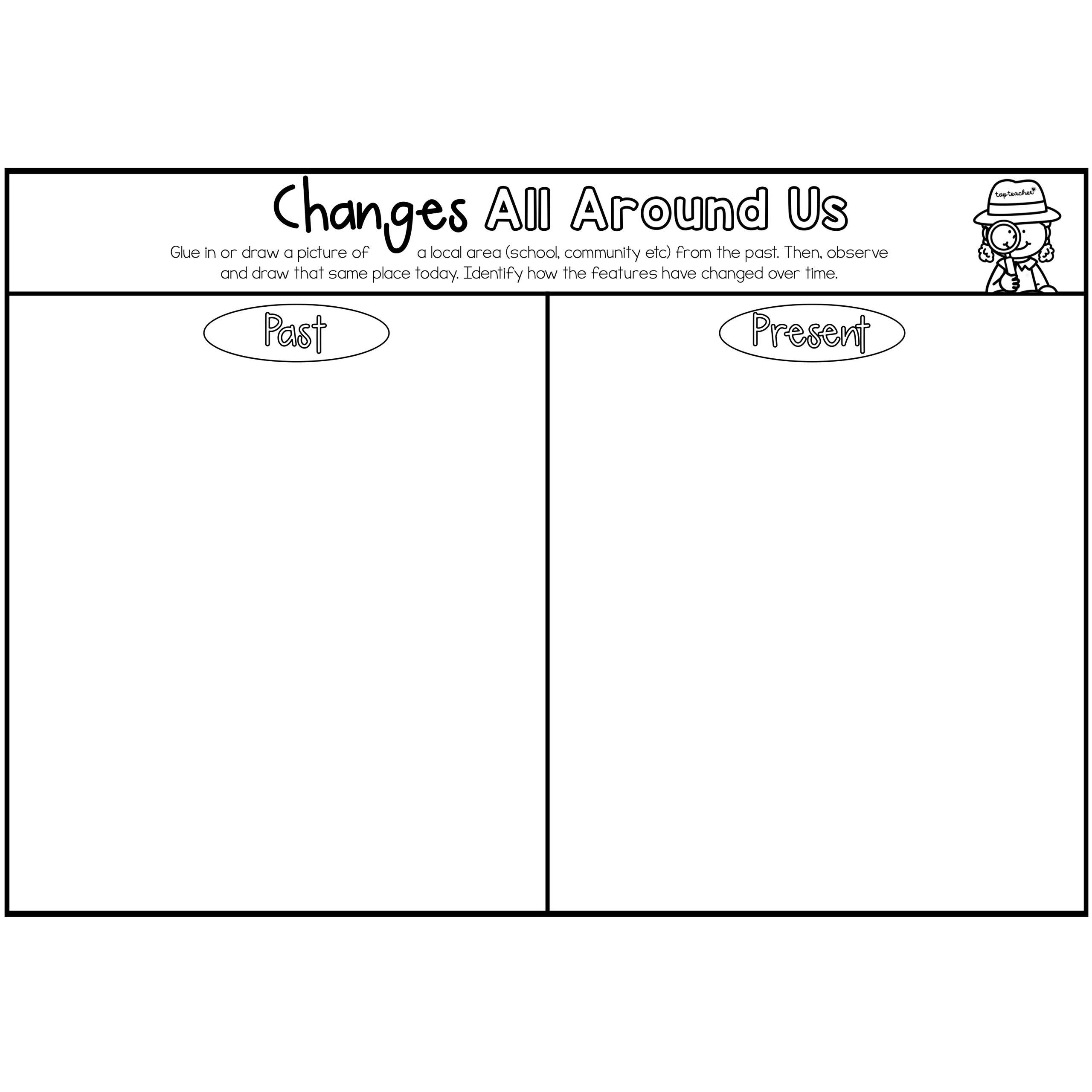 Changes All Around Us Past to Present - Top Teacher