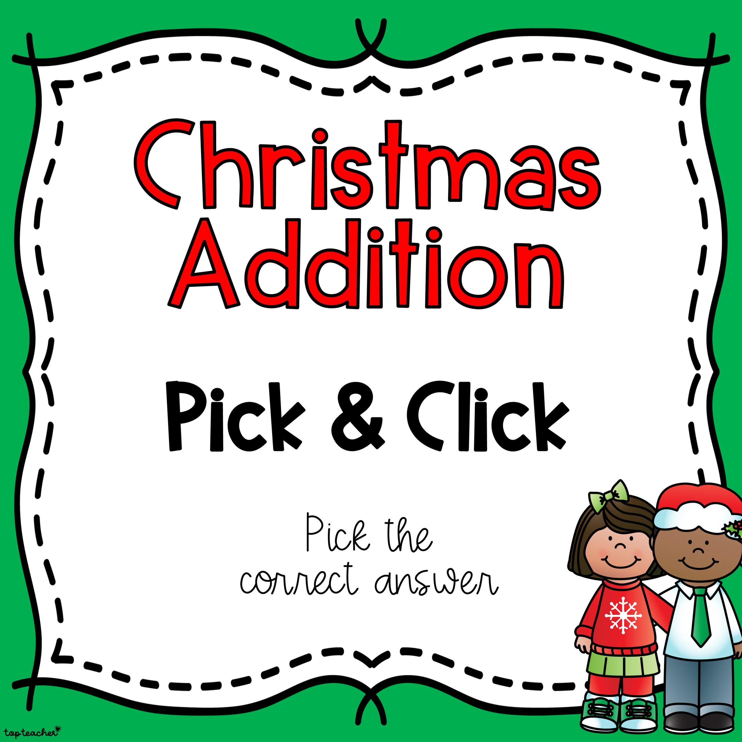 How Many Presents Addition Pick & Click POWERPOINT - Top Teacher
