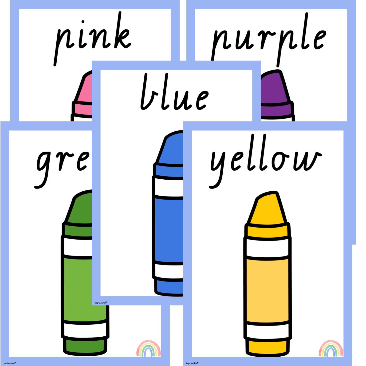 Colour Posters Rainbow - Top Teacher
