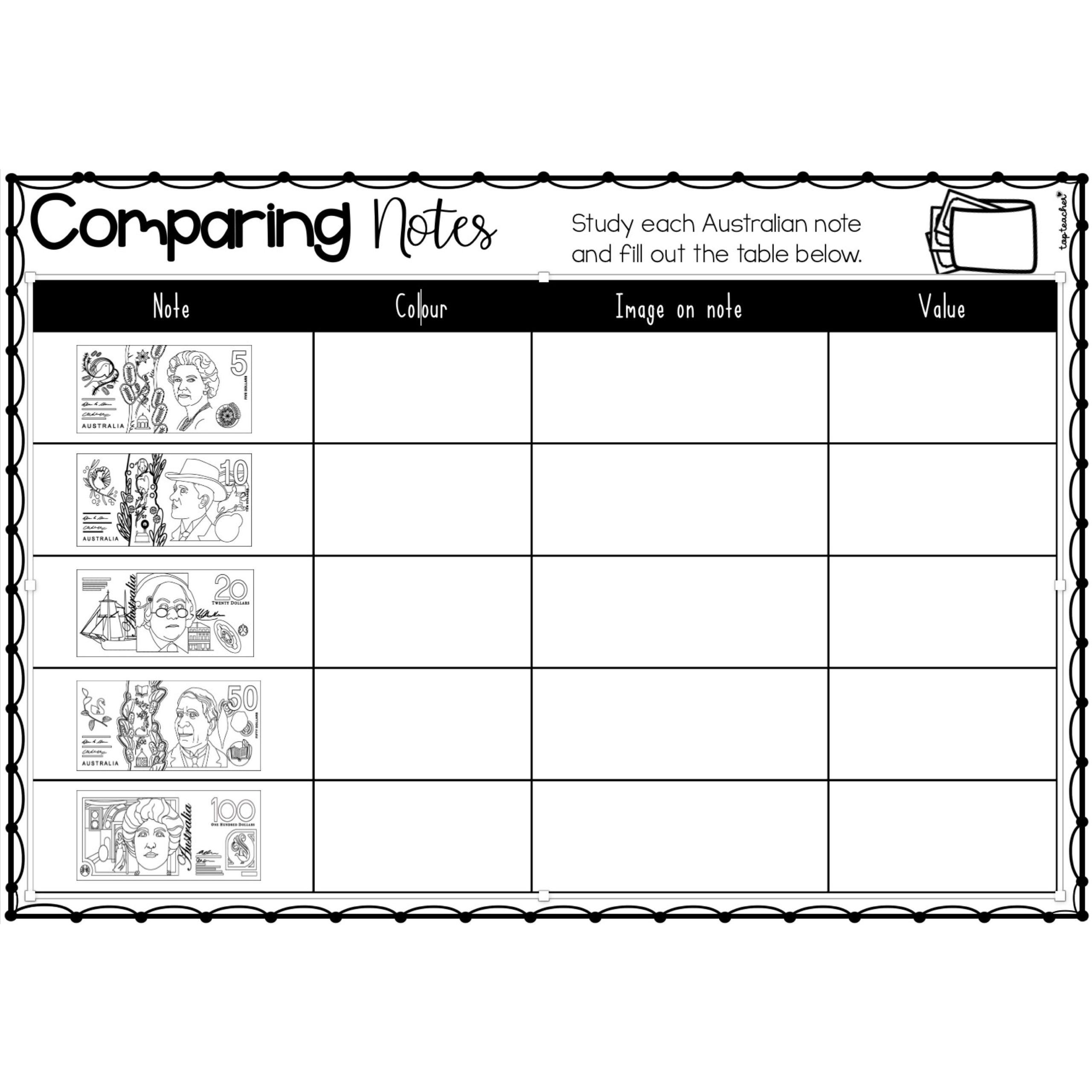 Comparing Notes - Top Teacher
