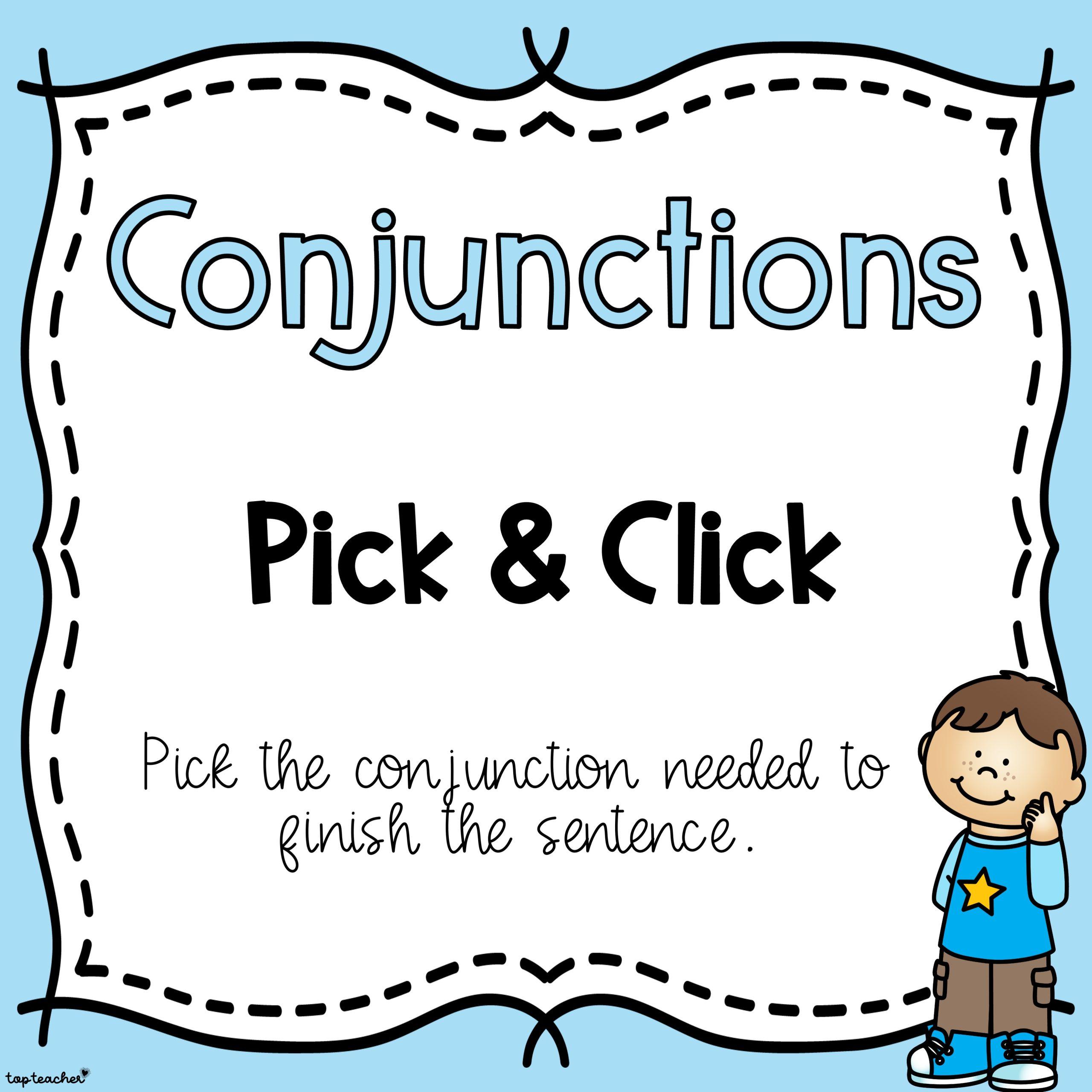 Mini Coordinating Conjunctions Posters - Top Teacher