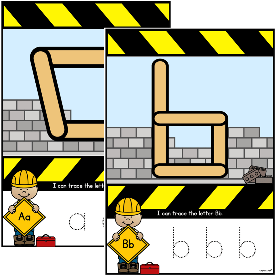 Construction Lowercase Alphabet Trace - Top Teacher