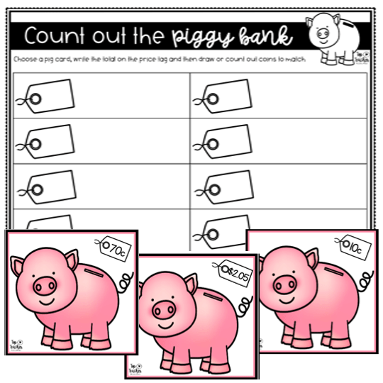 Count Out the Piggy Bank: Adding Coins Activity - Top Teacher