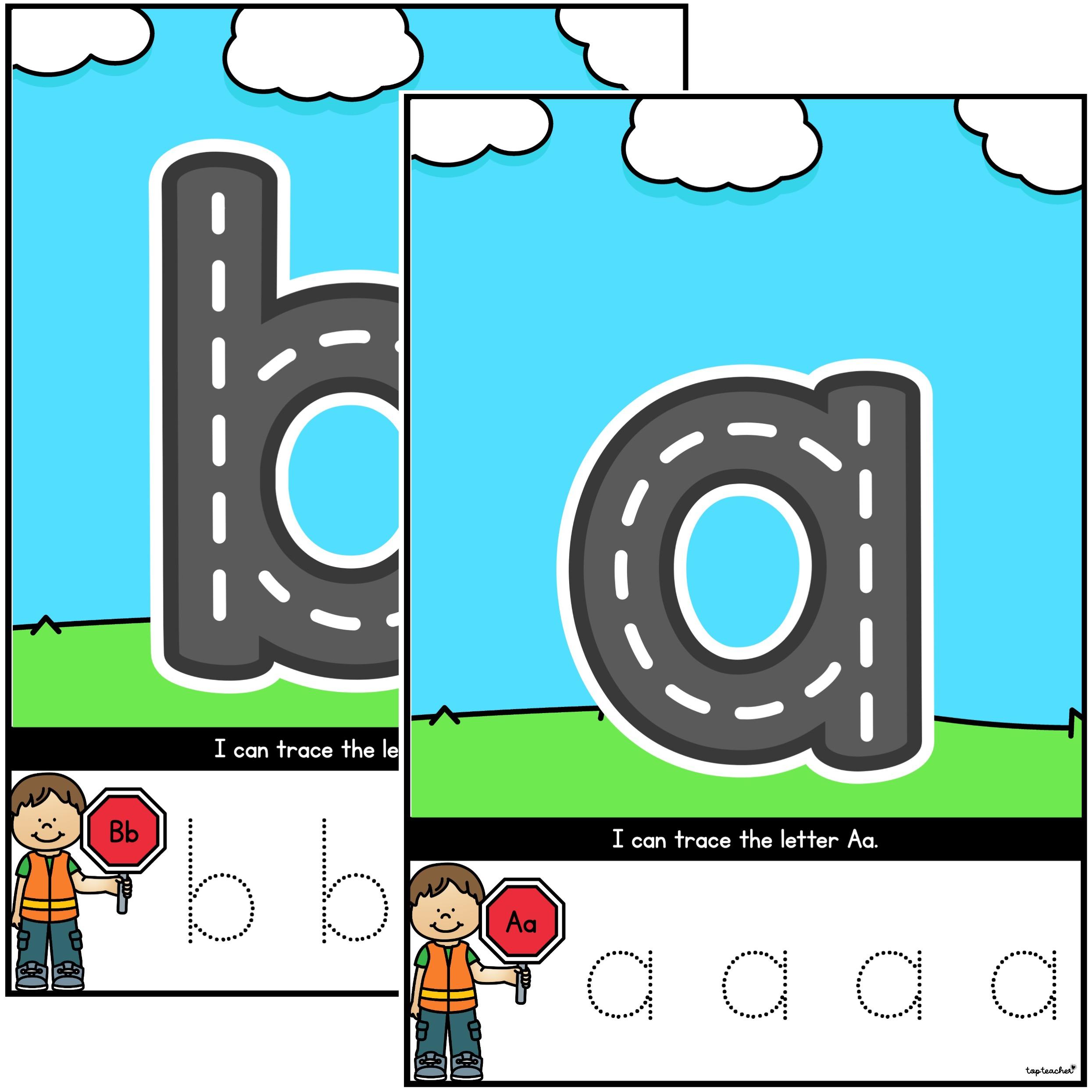 Drive & Trace Lowercase Alphabet Mats - Top Teacher