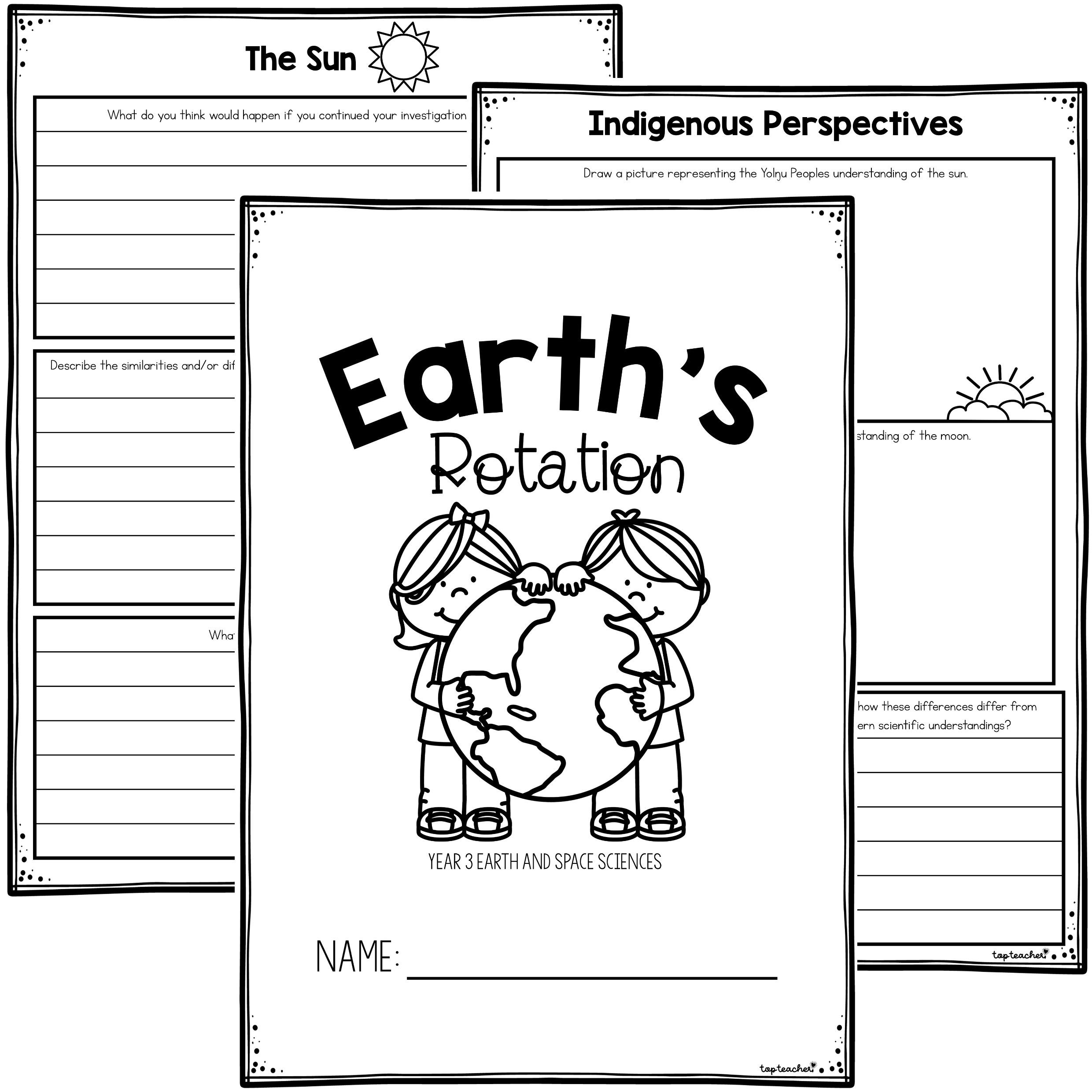 Earth's Rotation Workbook - Top Teacher