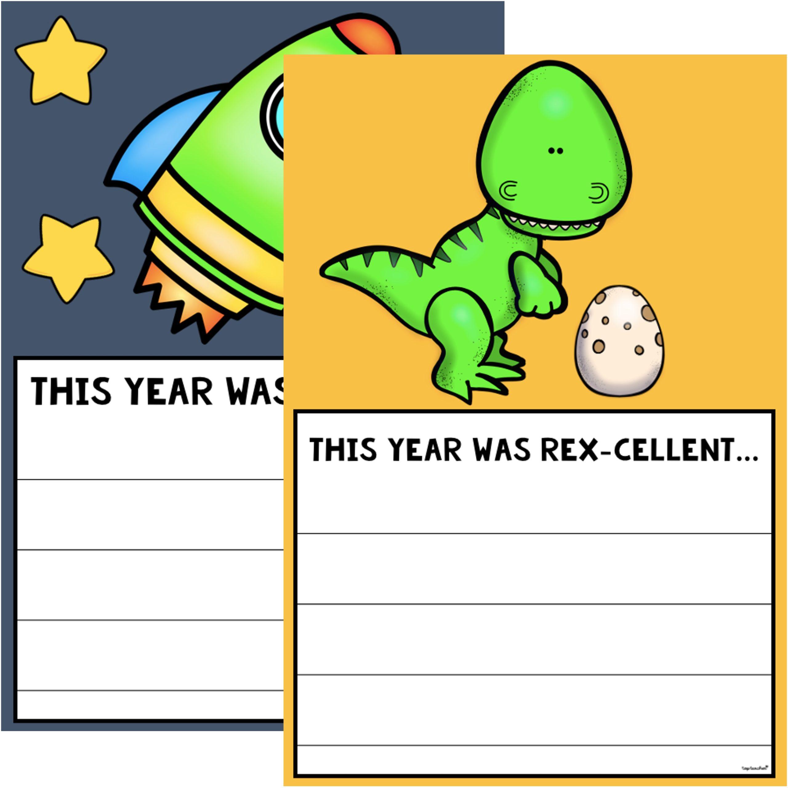 End of Year Writing Craftivities - Top Teacher