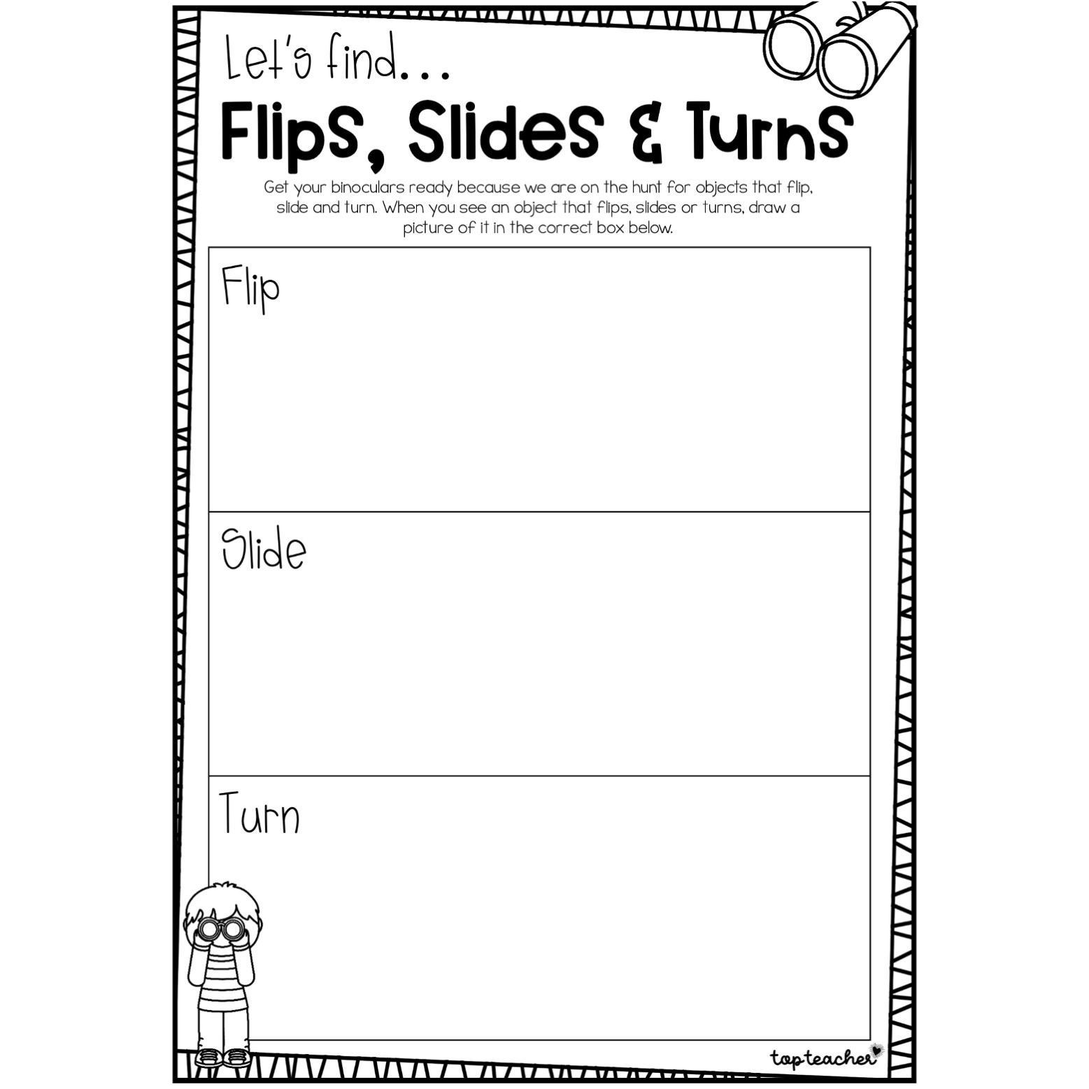 Let's Find: Flips, Slides & Turns - Top Teacher