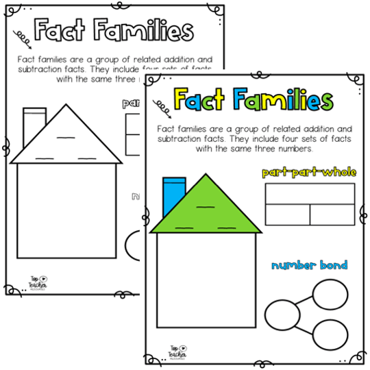 Fact Family Houses: Addition & Subtraction - Top Teacher