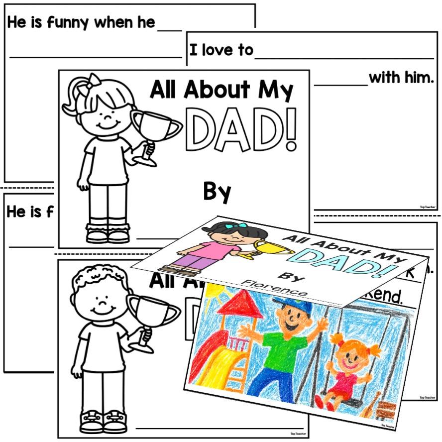 Father’s Day Mini Booklet - Top Teacher