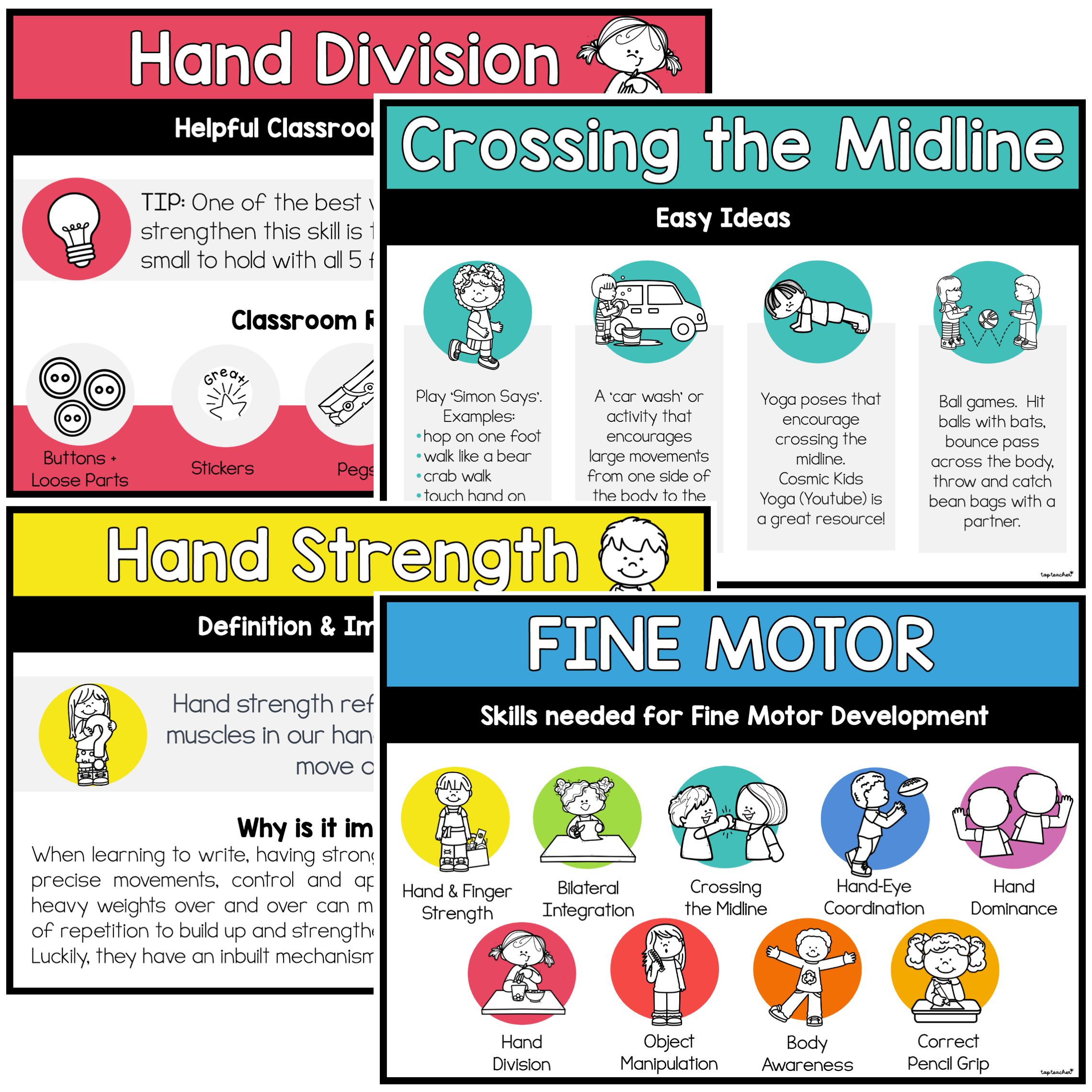 Fine Motor Skill Cards - Top Teacher