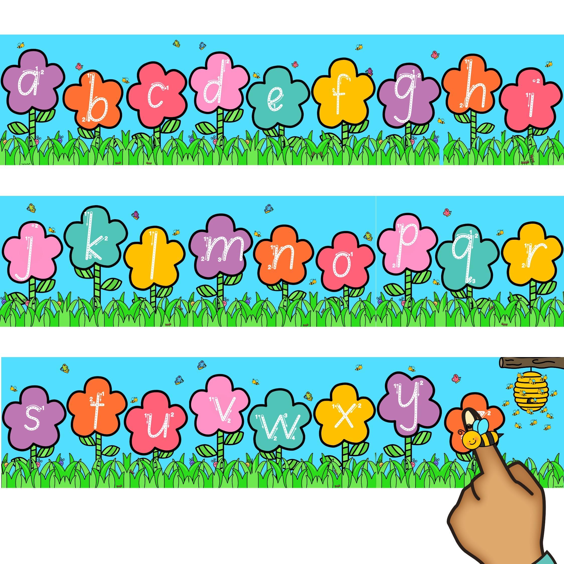 Alphabet Garden Tracing - Top Teacher