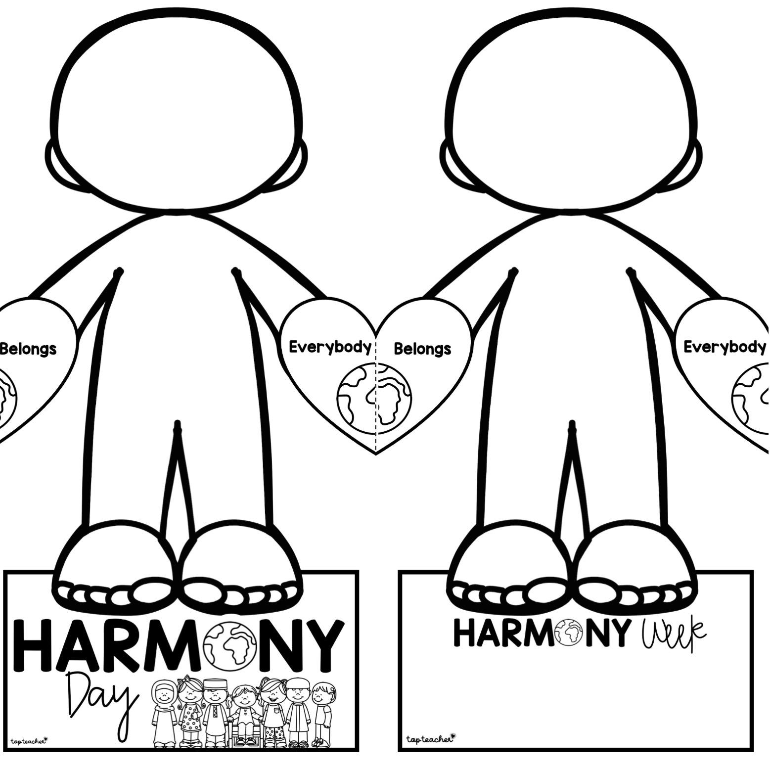 Harmony Day Craftivity - Top Teacher