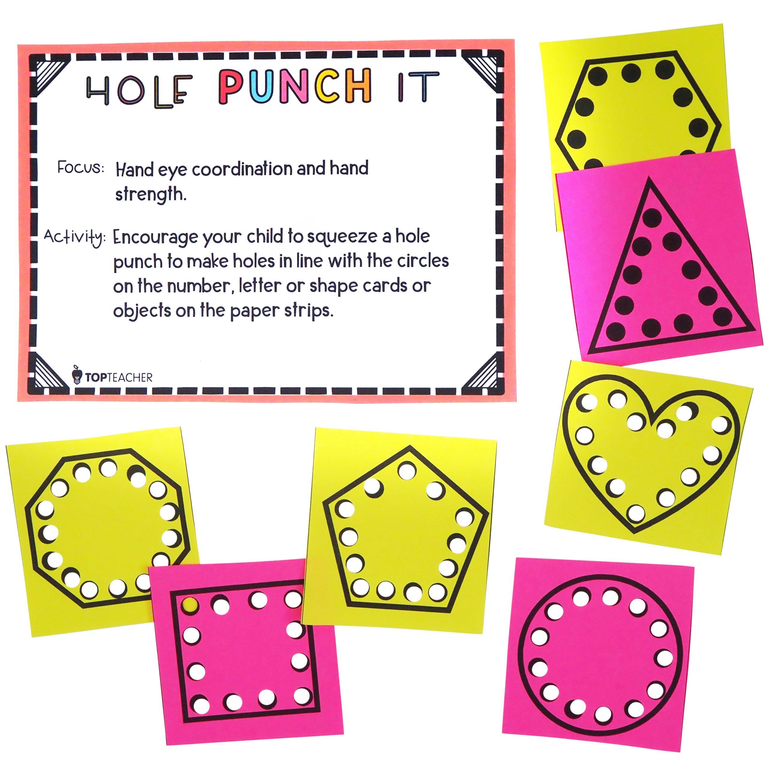 Hole Punch It: Shapes - Top Teacher