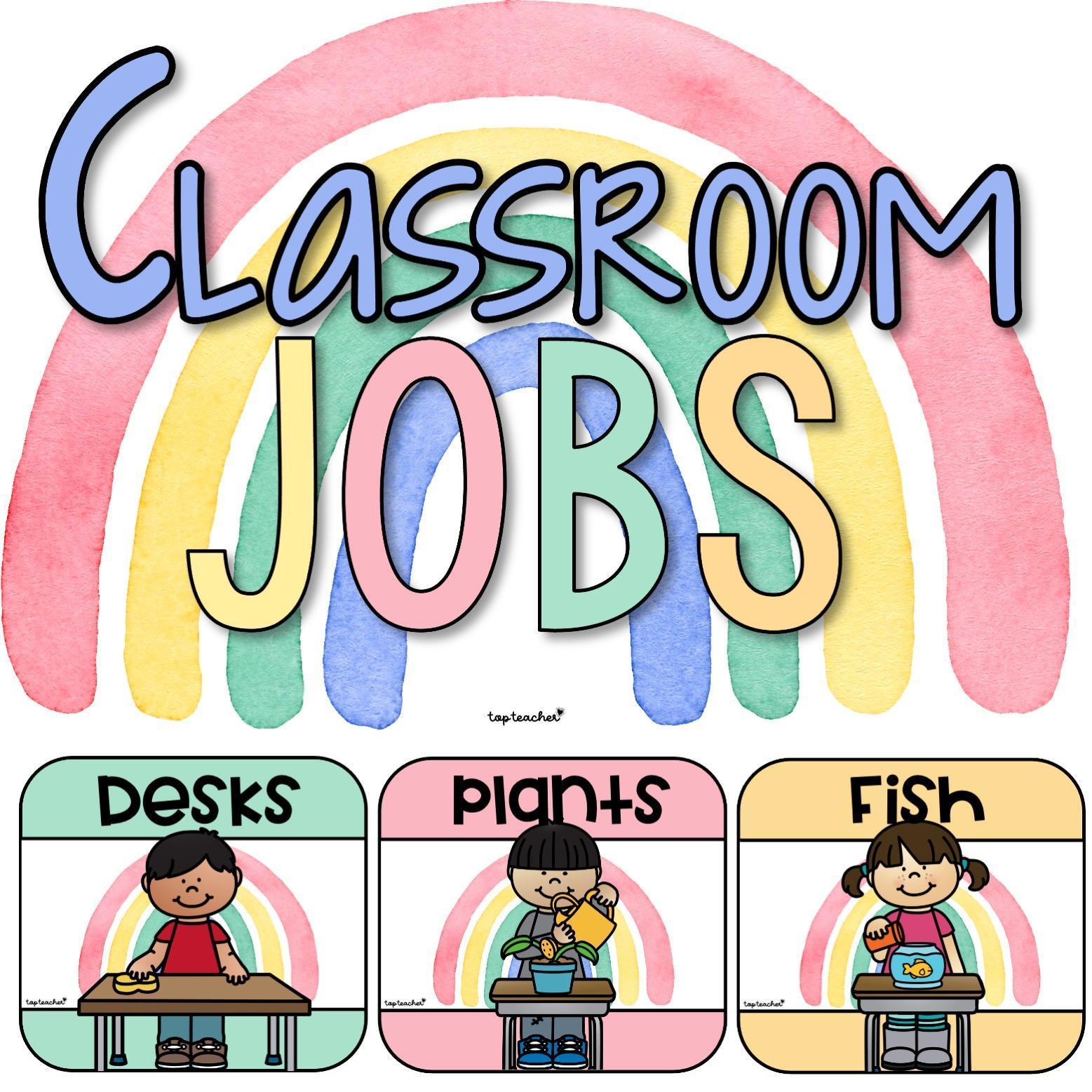 Class Jobs Rainbow - Top Teacher