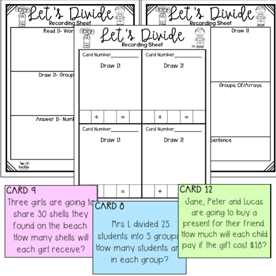 Let's Divide: Word Problems Worksheets - Top Teacher