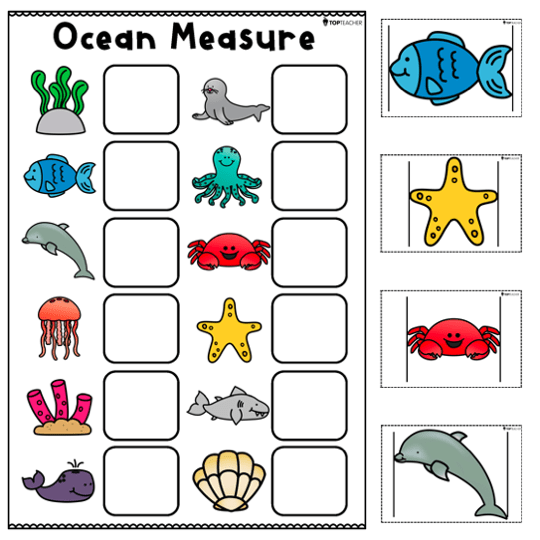 Measure It! Ocean Game - Top Teacher