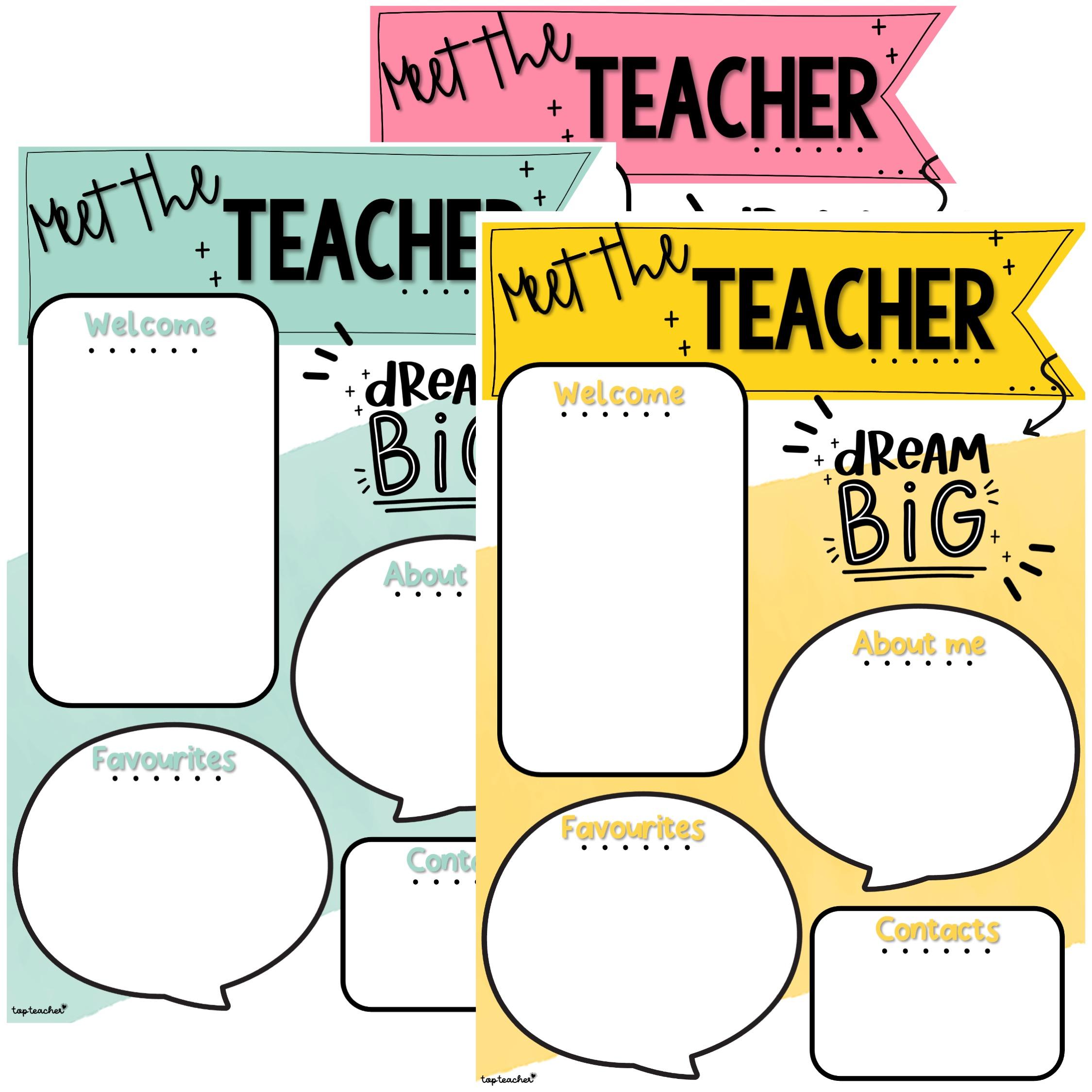 Meet the Teacher Good Vibes: Back to School - Top Teacher