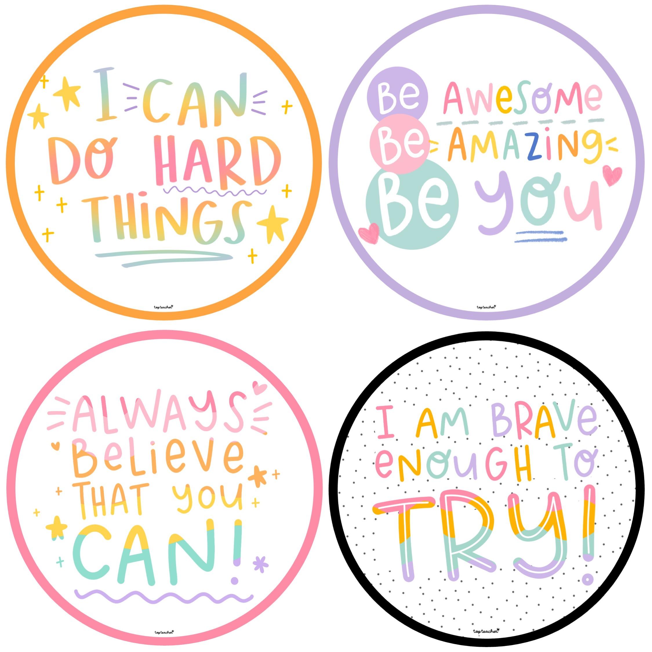 Motivational Posters Good Vibes Circle - Top Teacher