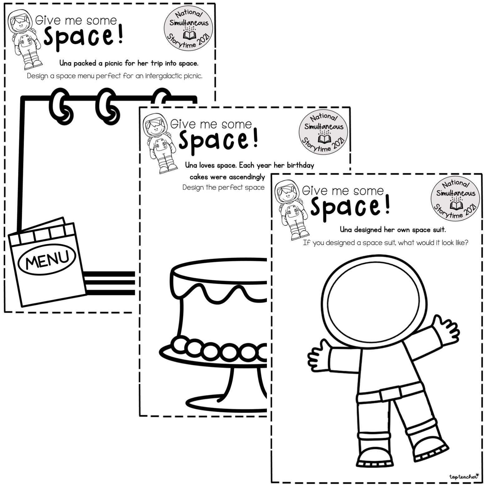 Give Me Some Space: Book Responses - Top Teacher