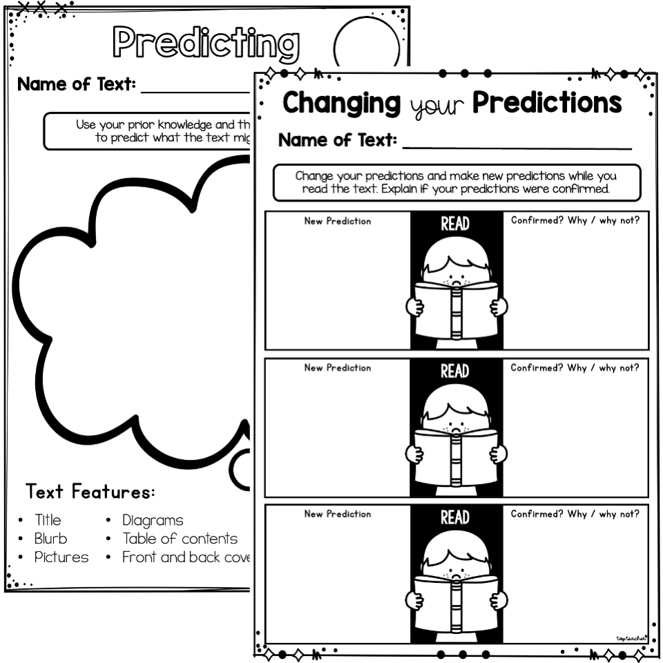 Predicting Non-Fiction Graphic Organiser - Top Teacher