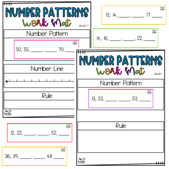 Number Pattern Worksheets - Top Teacher