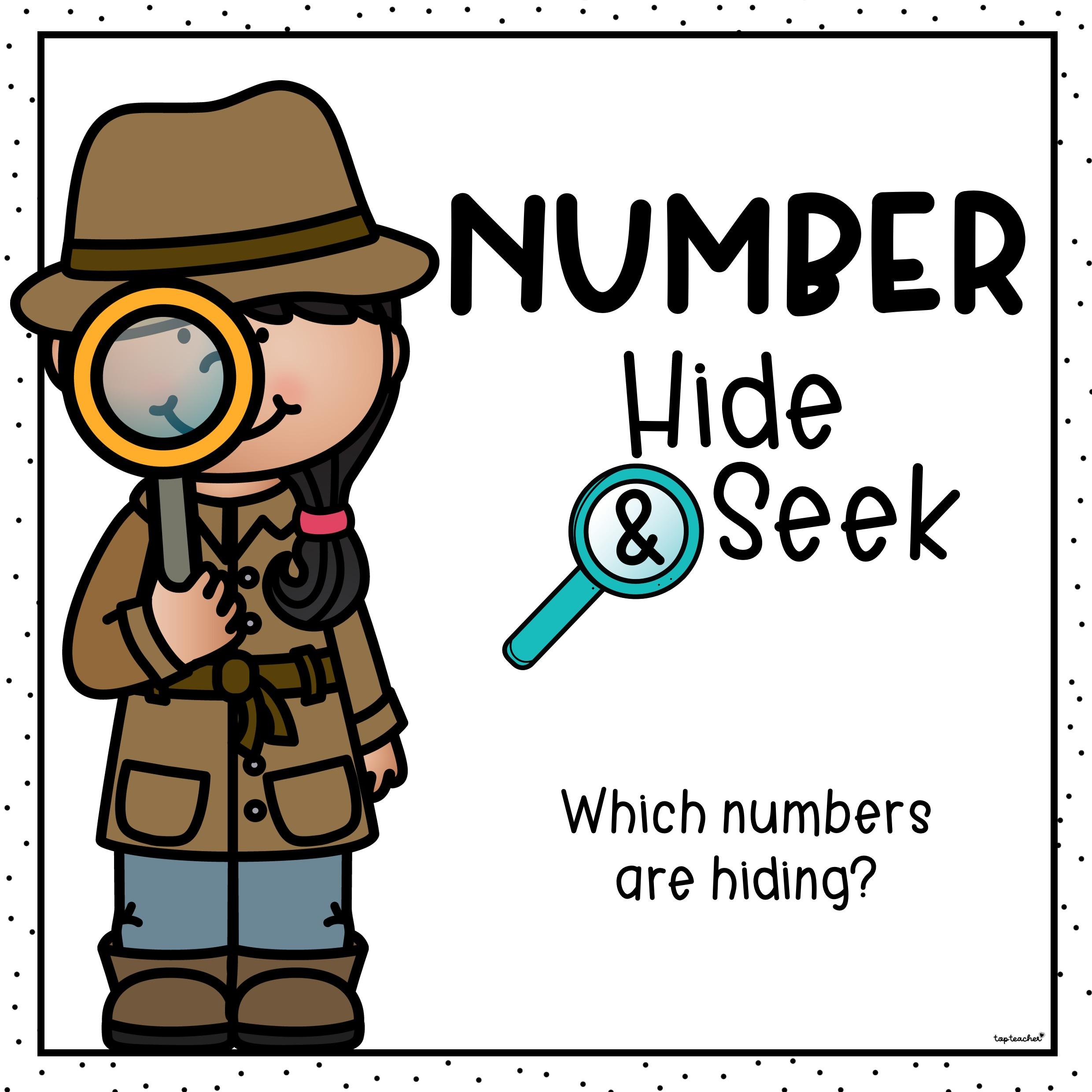 Number Hide & Seek POWERPOINT - Top Teacher