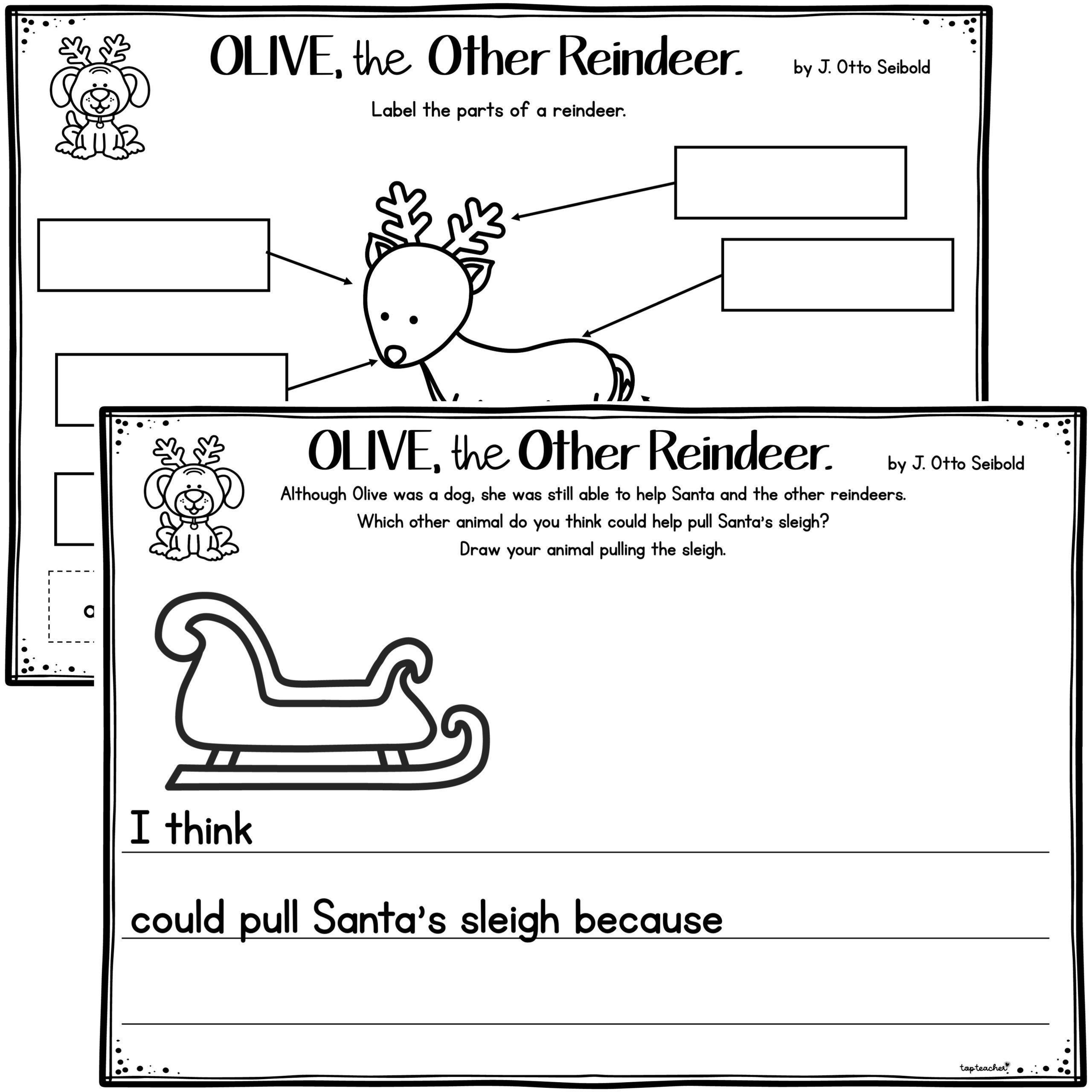 Olive the Other Reindeer: Christmas Activities - Top Teacher