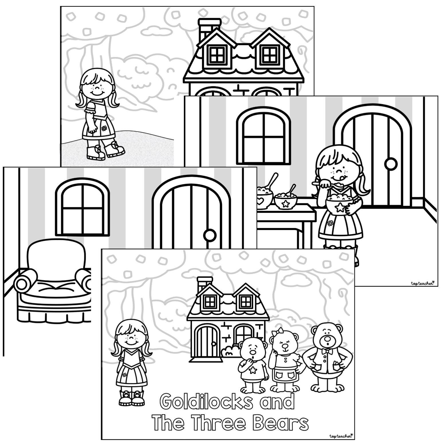 Goldilocks & the Three Bears Oral Retell Booklet - Top Teacher