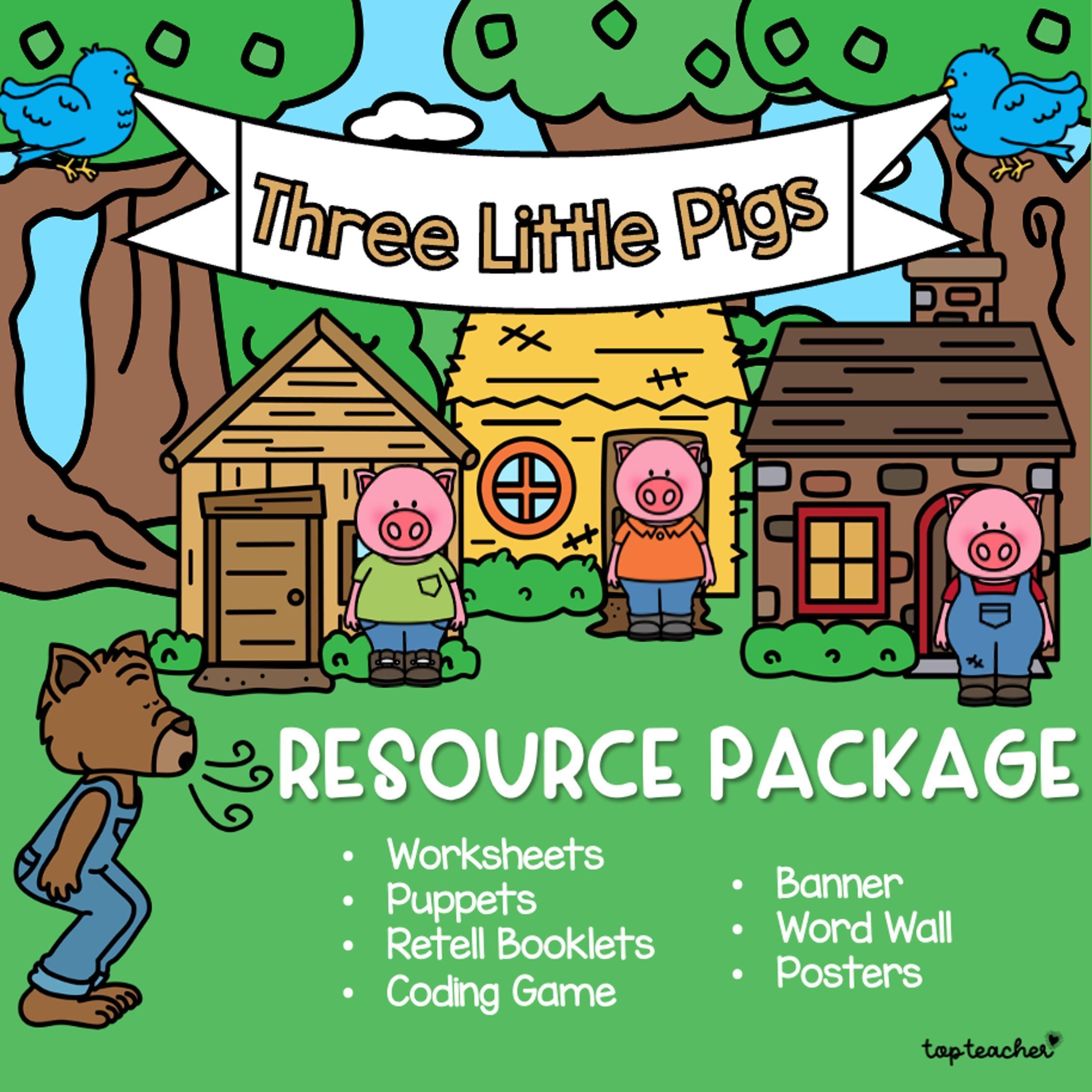 Three Little Pigs PACKAGE - Top Teacher