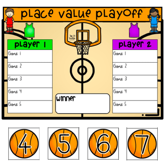 Place Value Playoff Game - Top Teacher