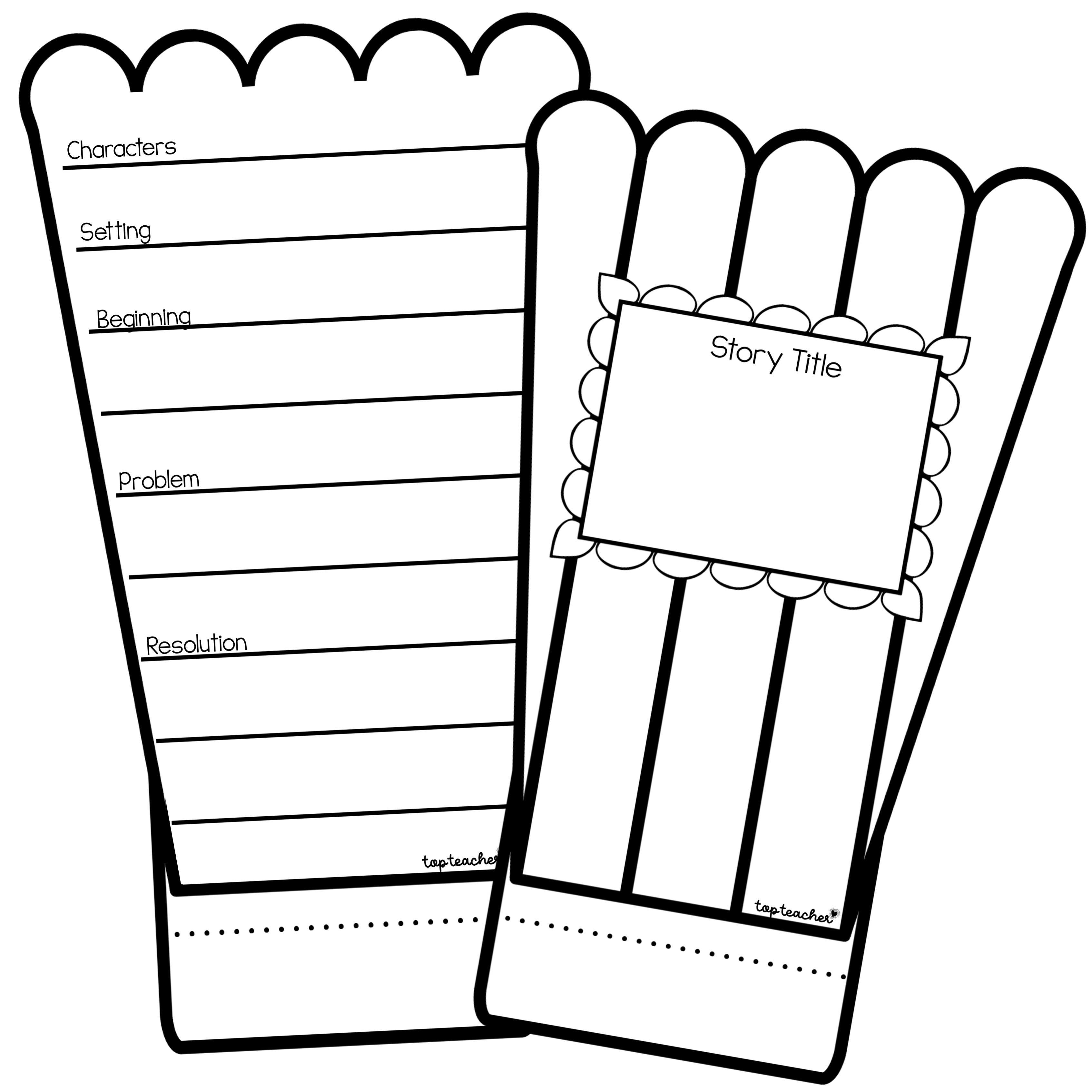 Popping Story Elements Craft - Top Teacher