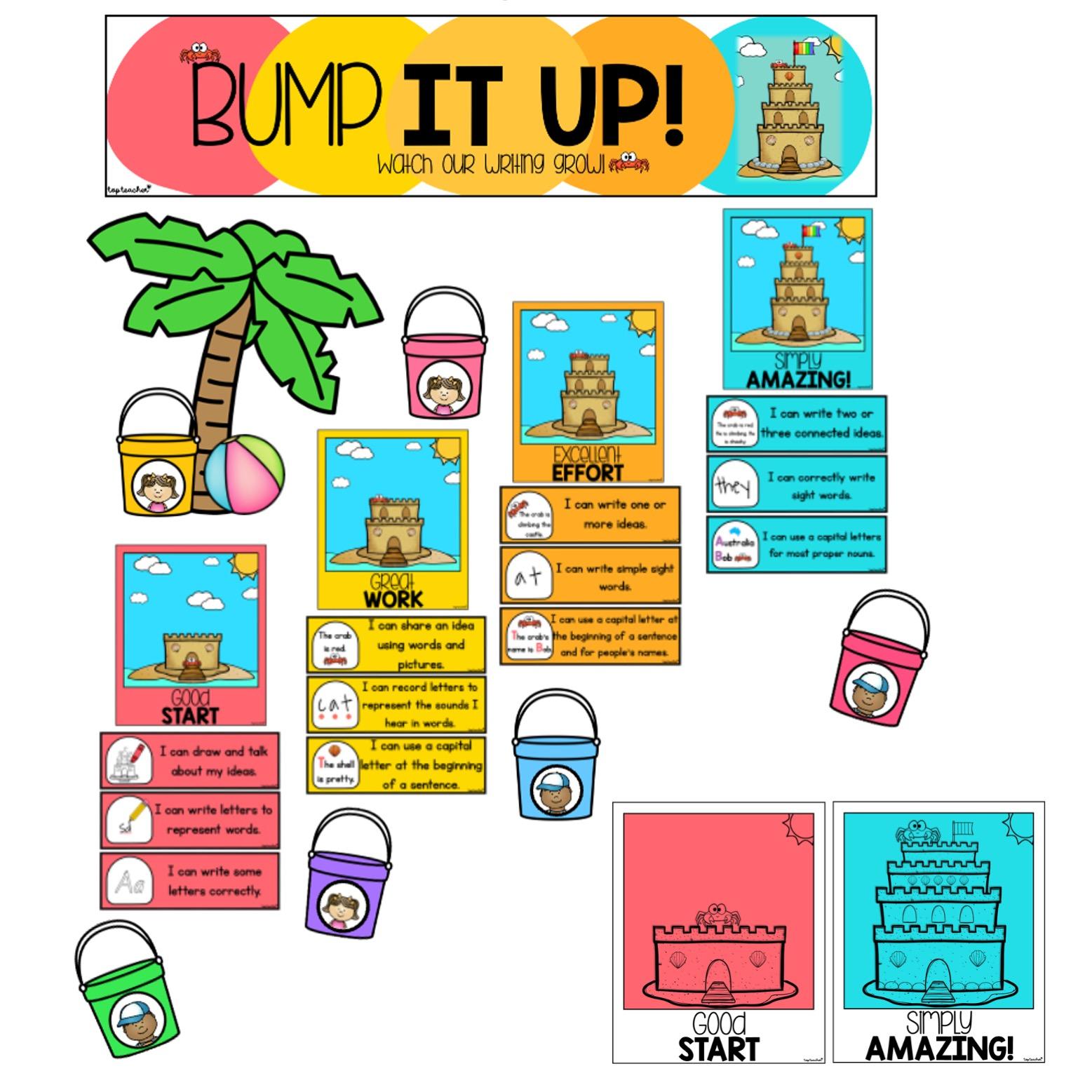 Bump It Up Wall: Sandcastle Year 1 - Top Teacher