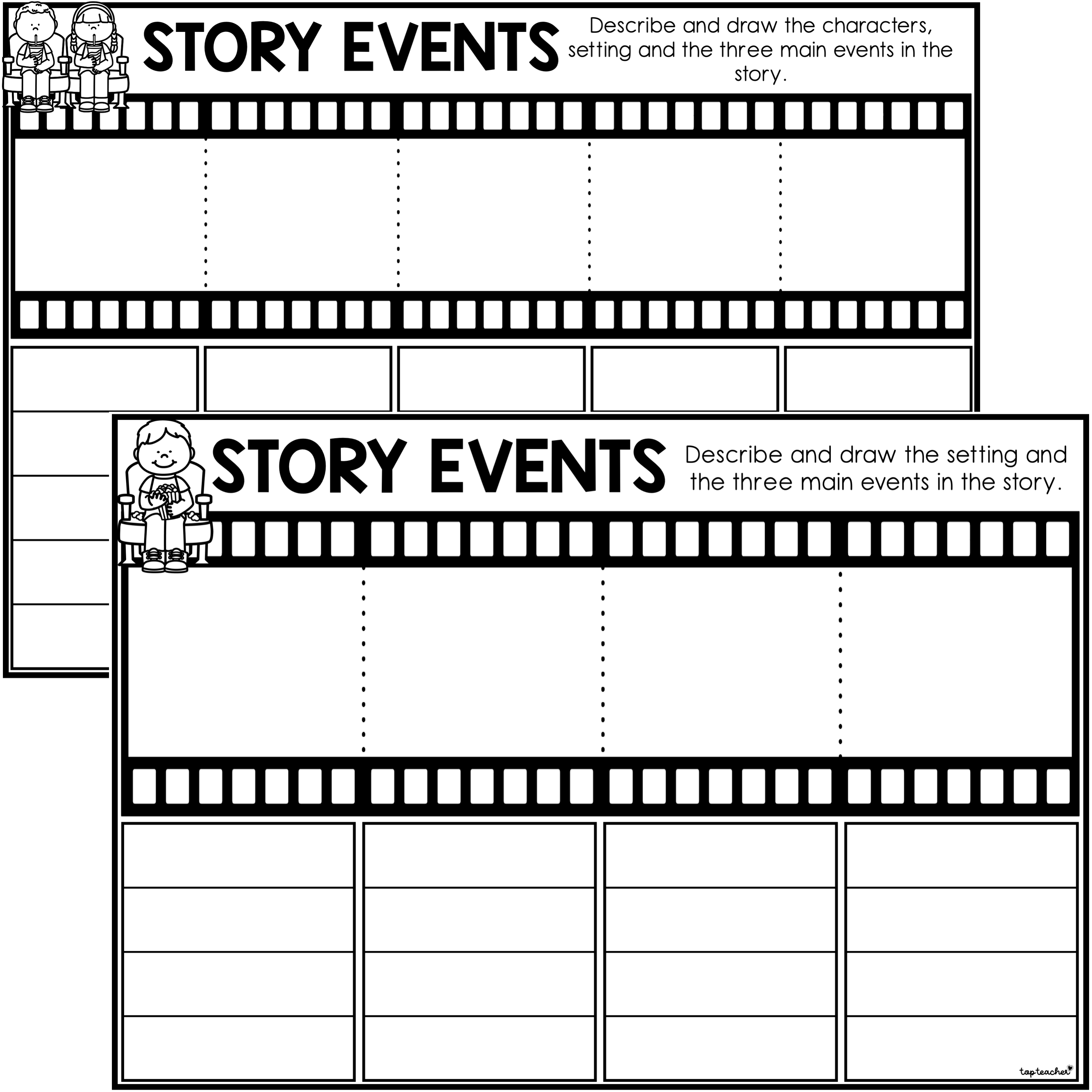 Sequencing Story Events Worksheets - Top Teacher