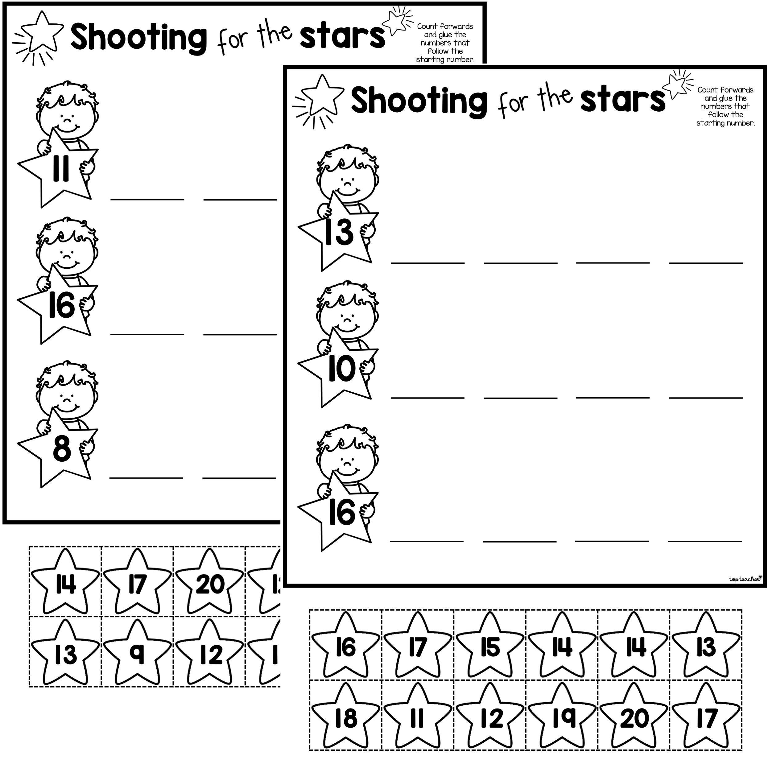 Shooting for the Stars Cut & Paste - Top Teacher