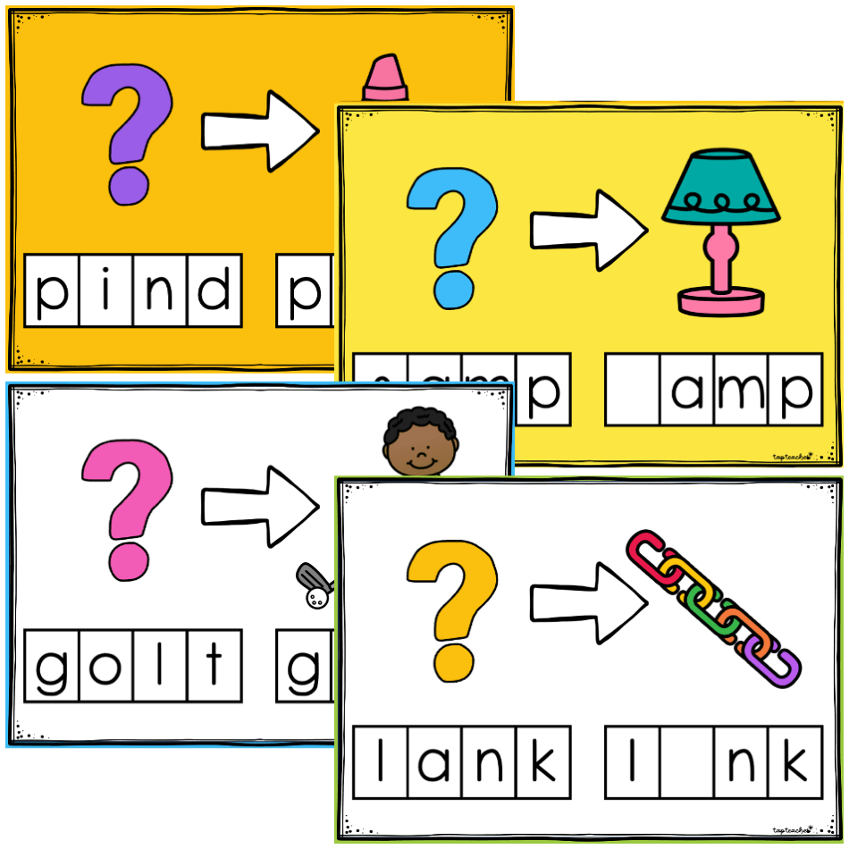 Sound Swap Task Cards PACKAGE - Top Teacher