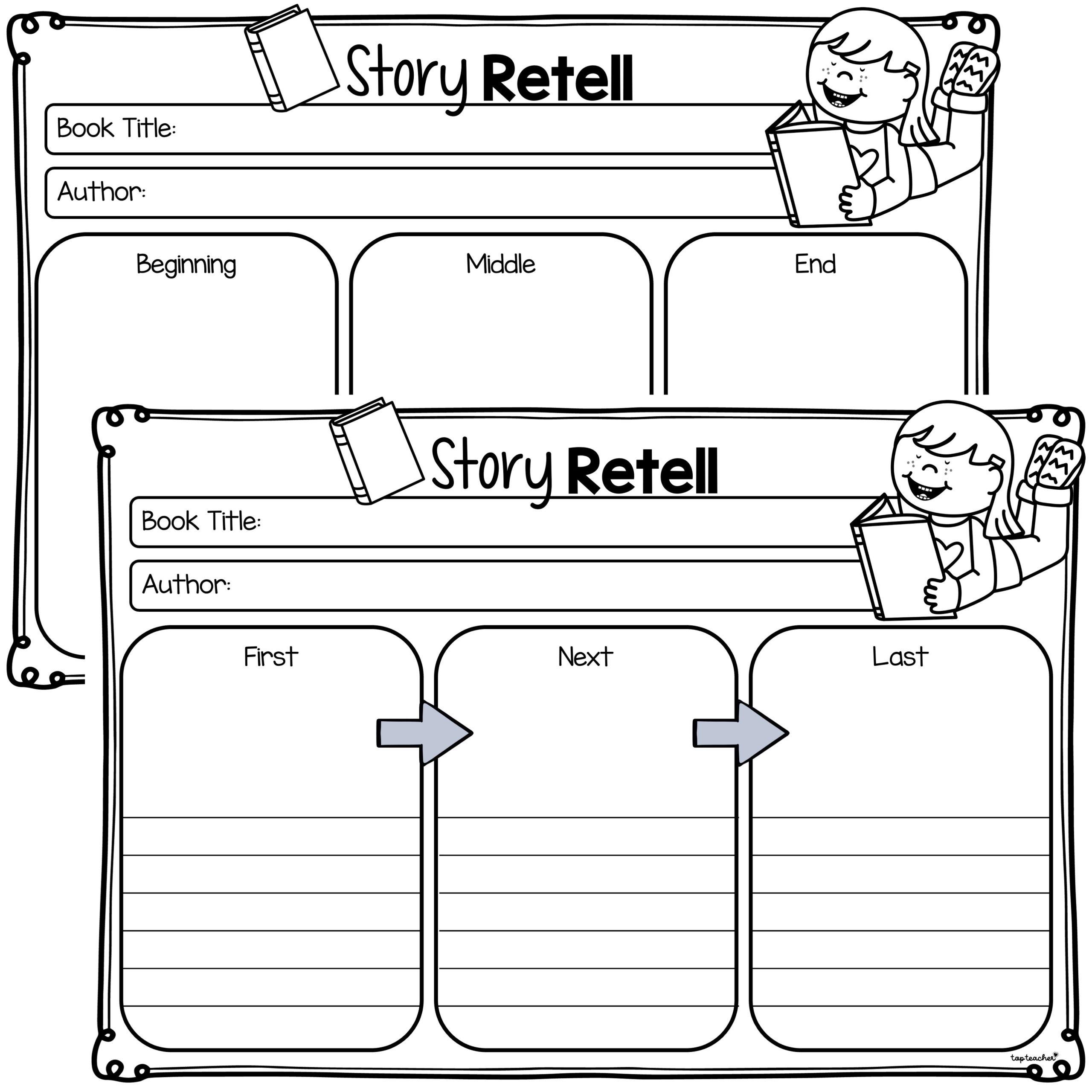 Retell Mini Booklet - Top Teacher