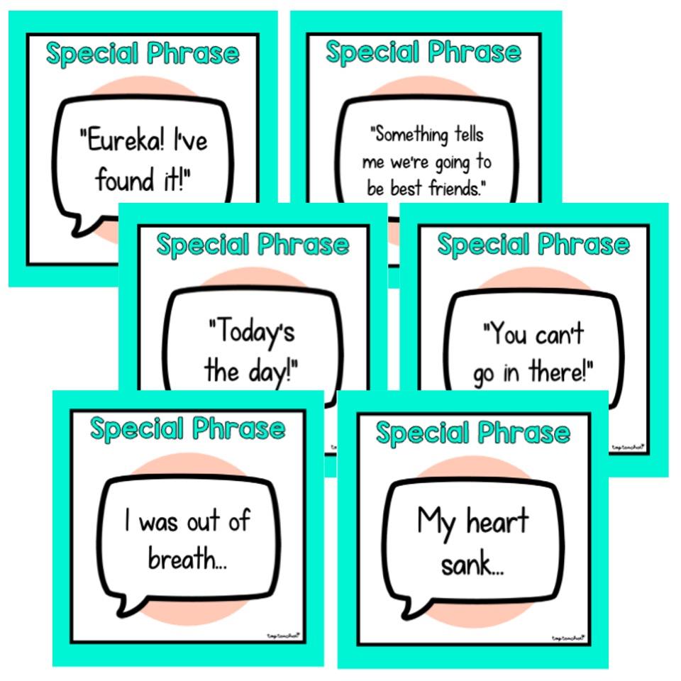 Story Prompt Cards: Special Phrases - Top Teacher