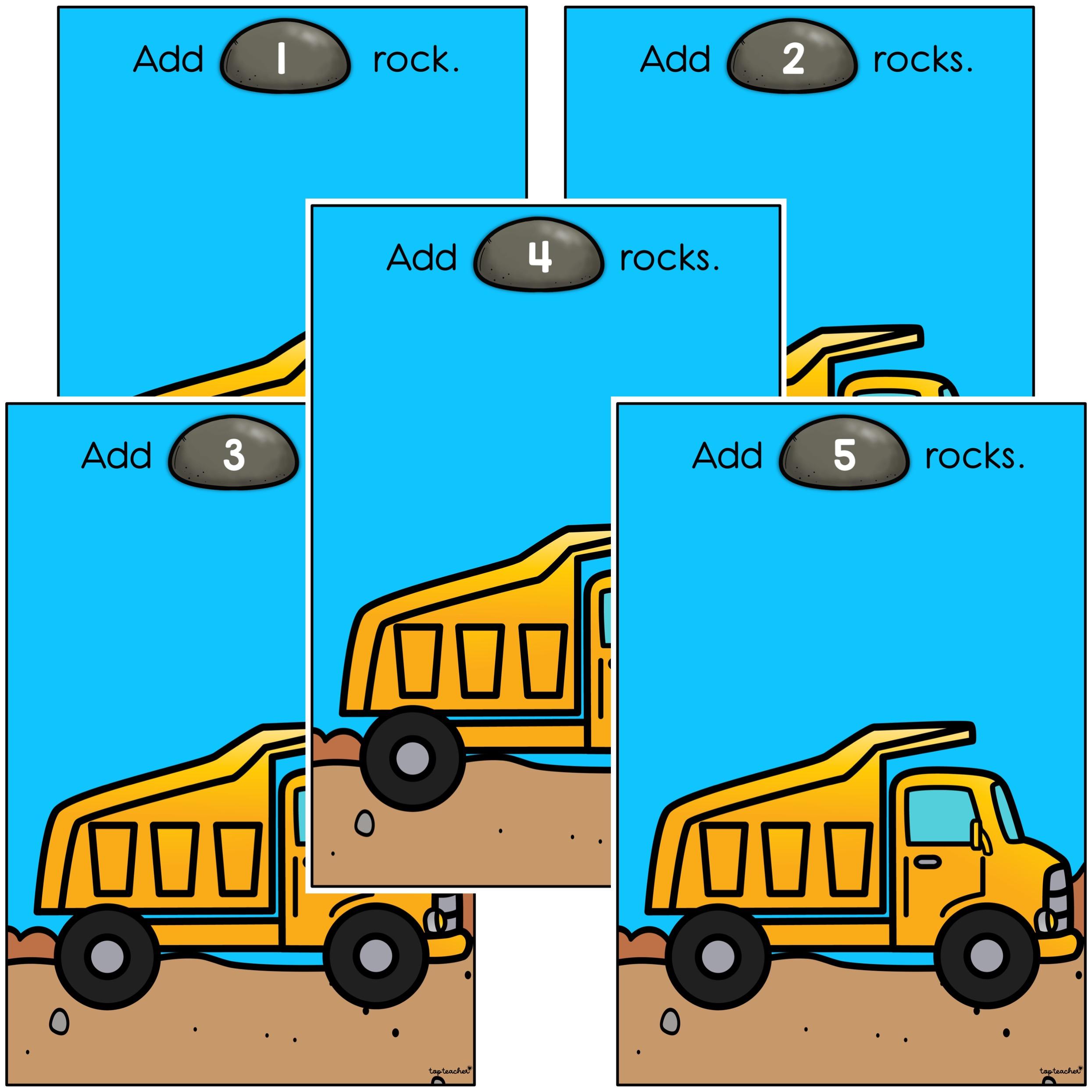Truck Counting Mats - Top Teacher