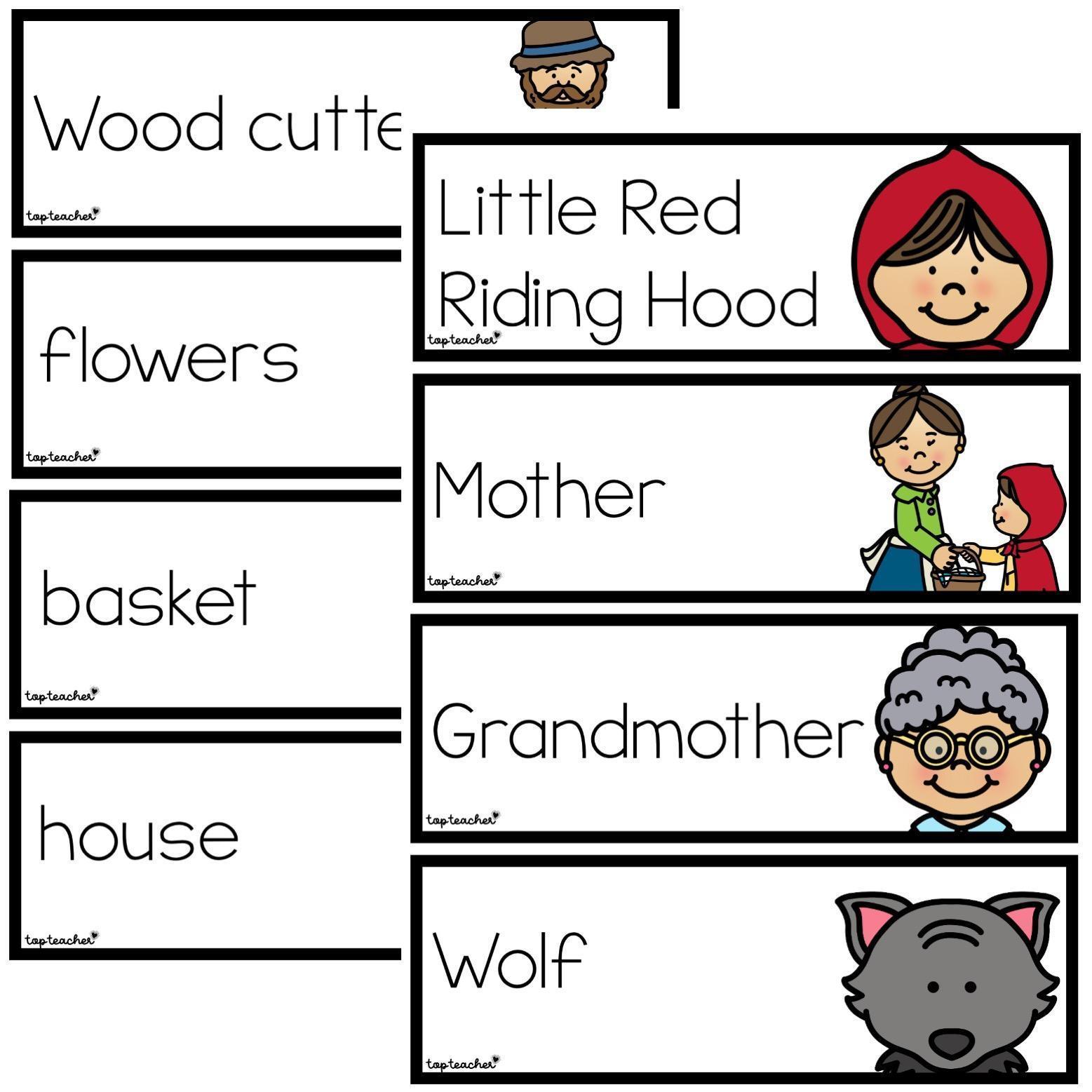 Little Red Riding Hood Word Wall - Top Teacher