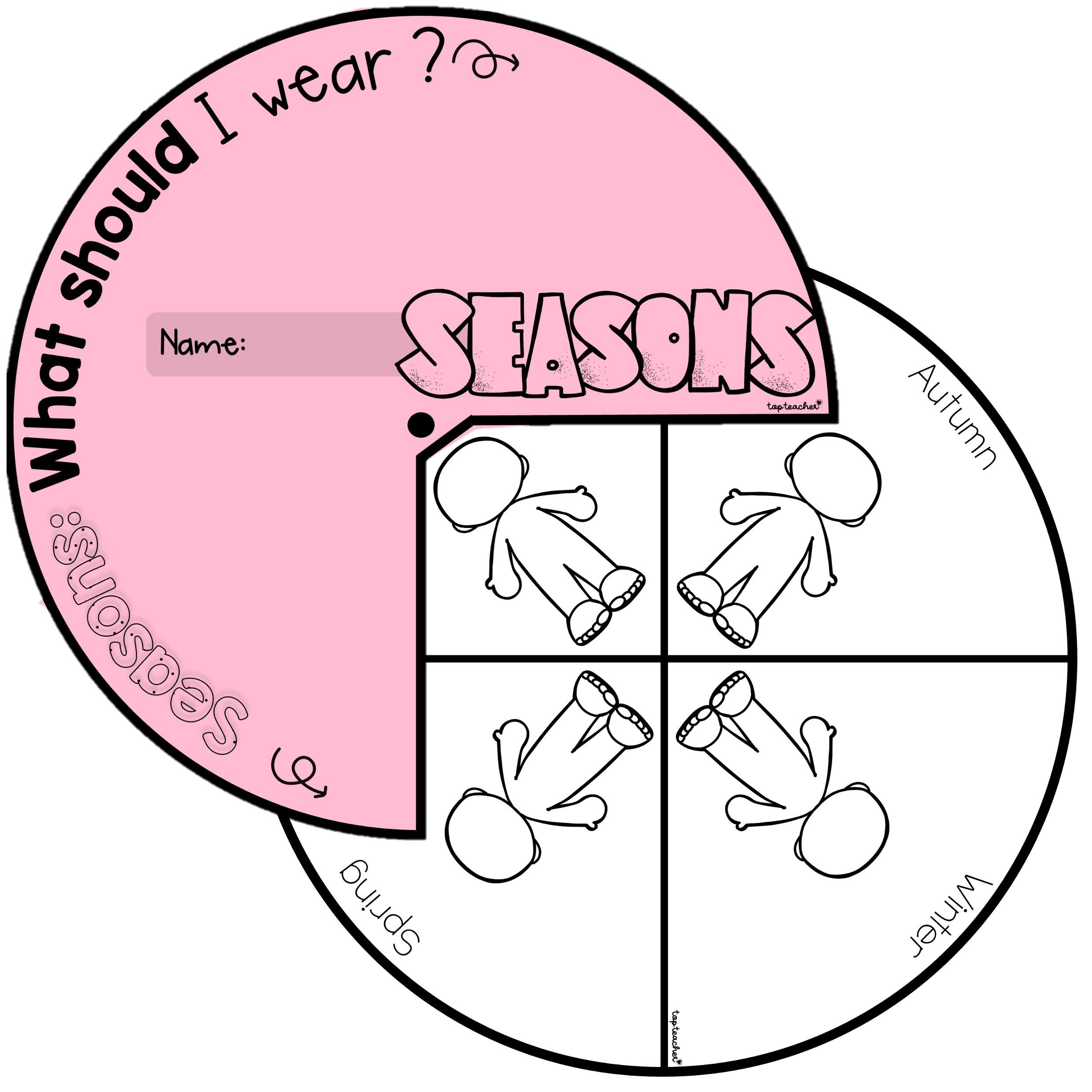What Should I Wear? Four Seasons Spinner - Top Teacher