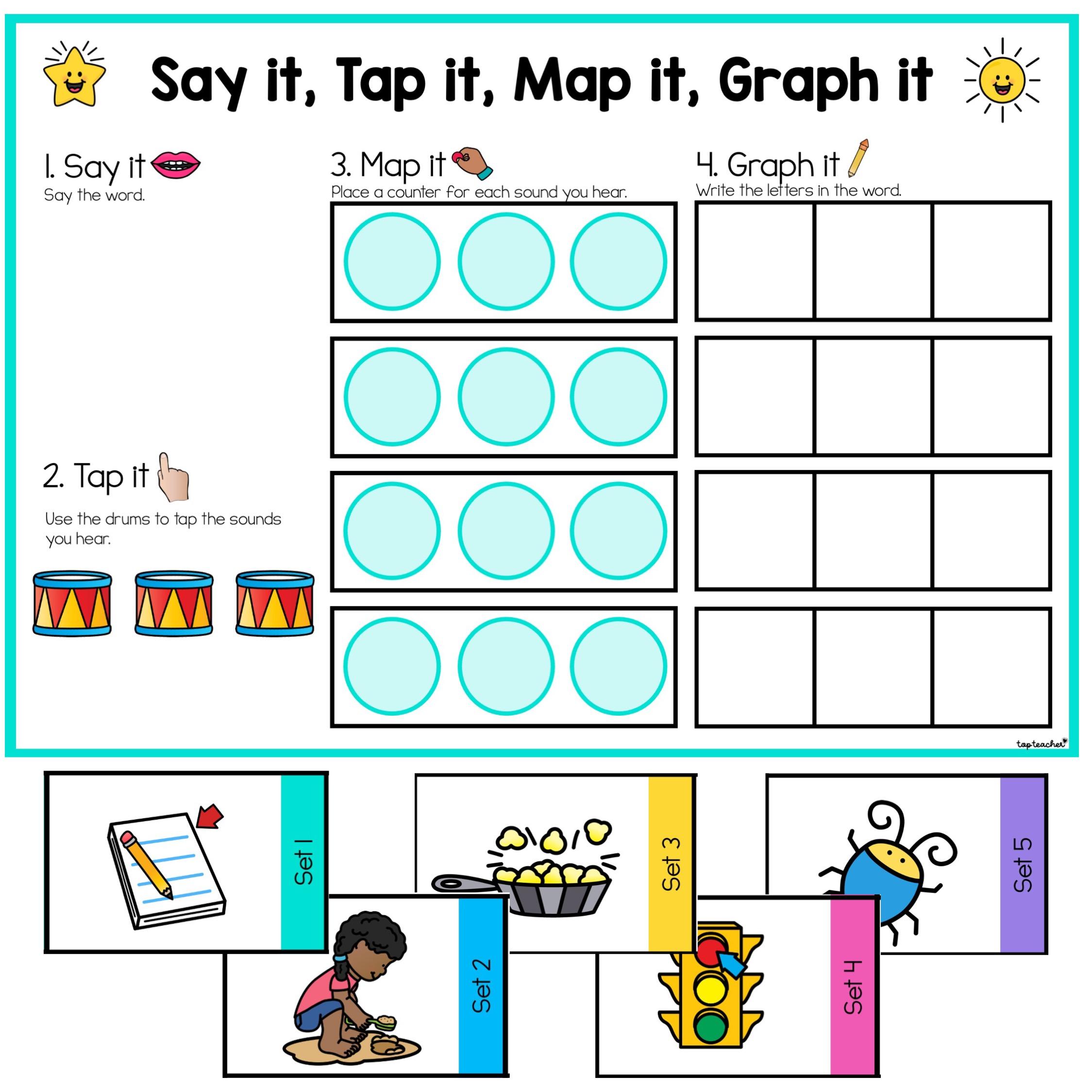 Say It, Tap It, Map It, Graph It: Multiple Boxes - Top Teacher