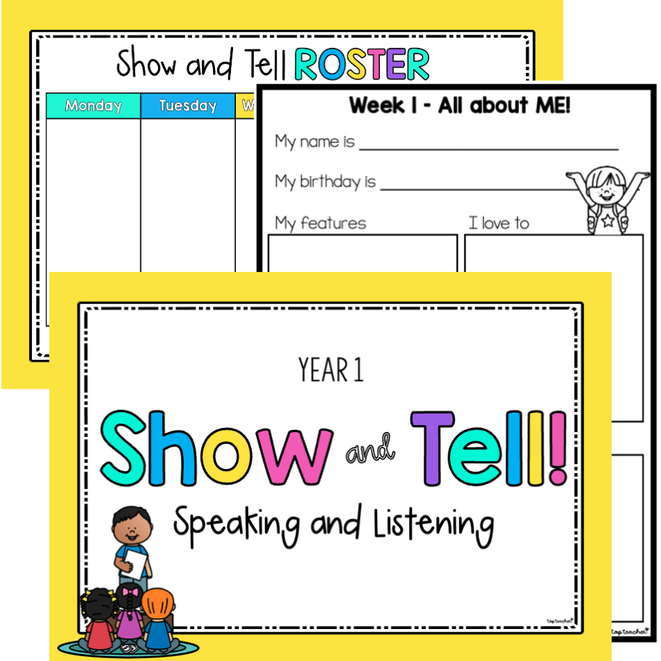 Year 1 Show & Tell PACKAGE - Top Teacher