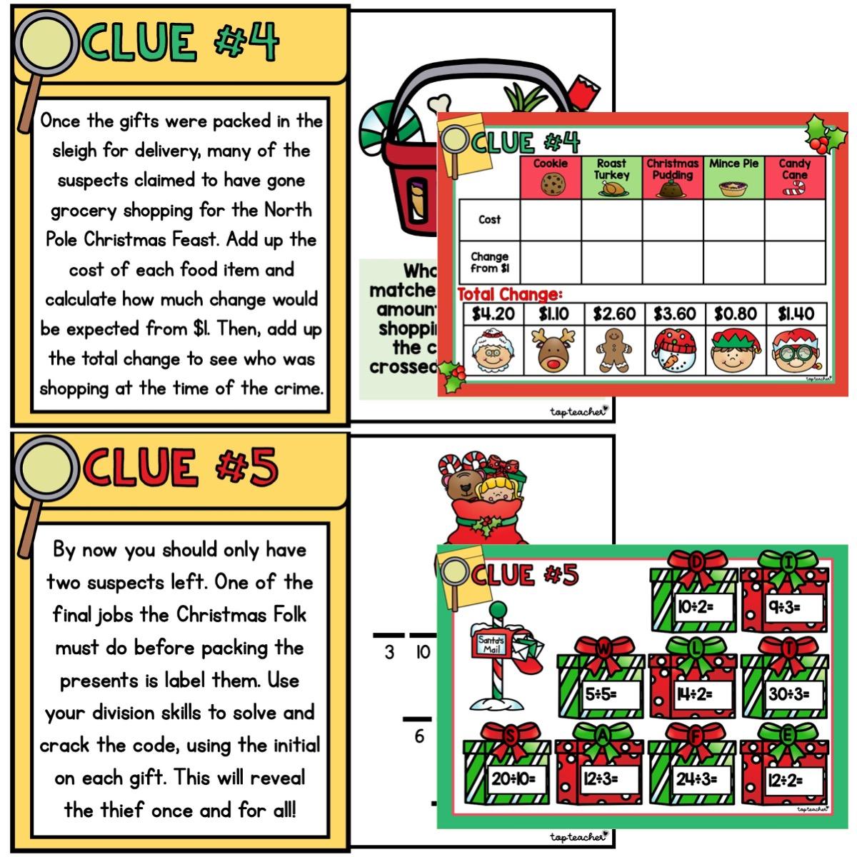 Christmas Maths Mystery: Who Stole Santa's Sack? (Challenge) - Top Teacher
