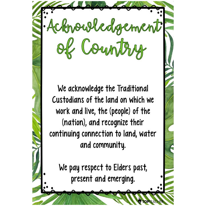 Acknowledgement Of Country Clipart